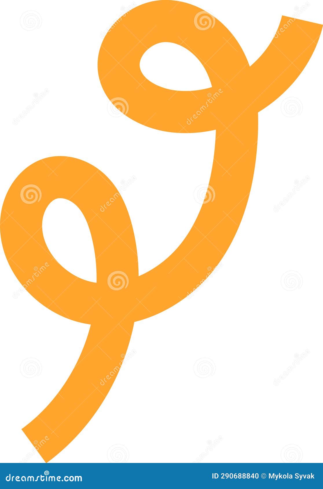 Curved Ribbon Icon stock illustration. Illustration of symbol - 290688840