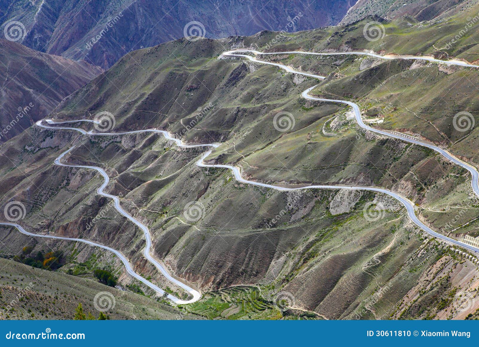 Curved road stock photo. Image of dividing, journey, desert - 30611810