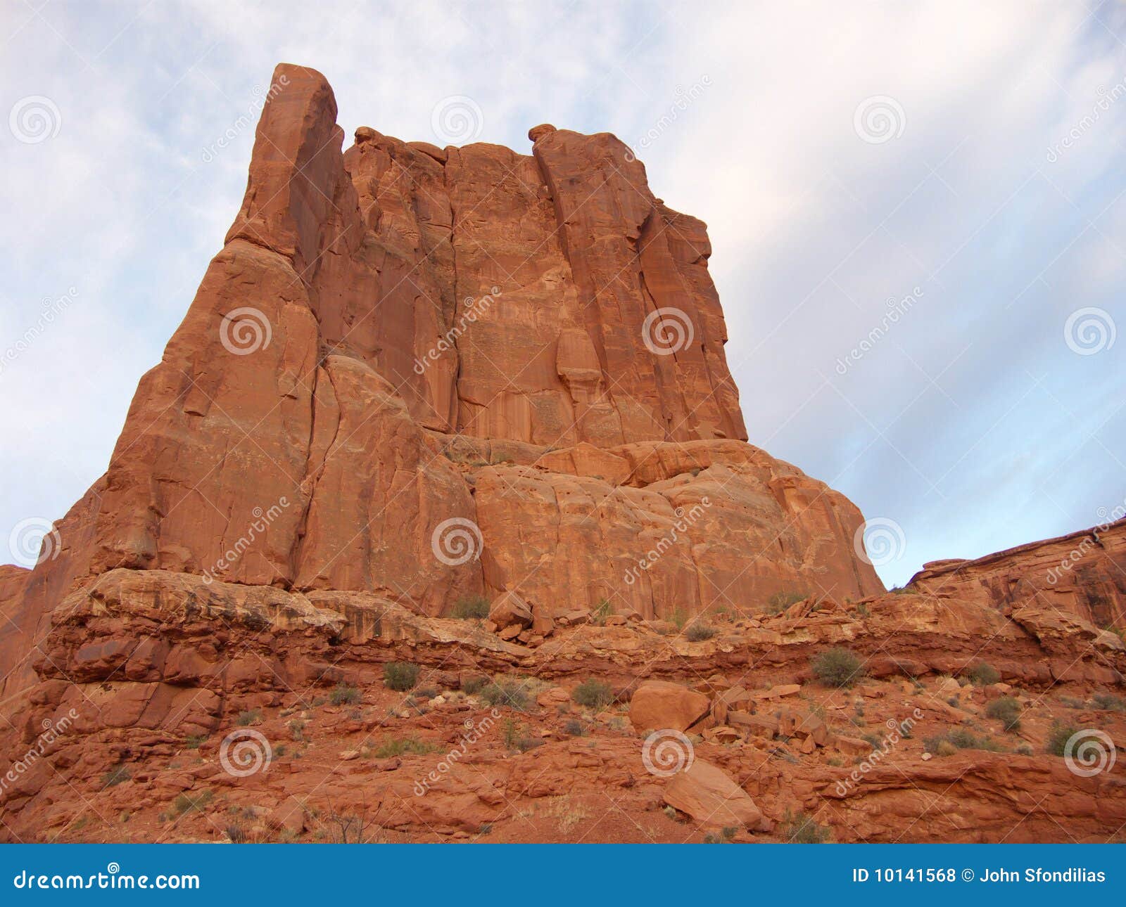 Curved Rock stock photo. Image of geology, cloud, arid - 10141568