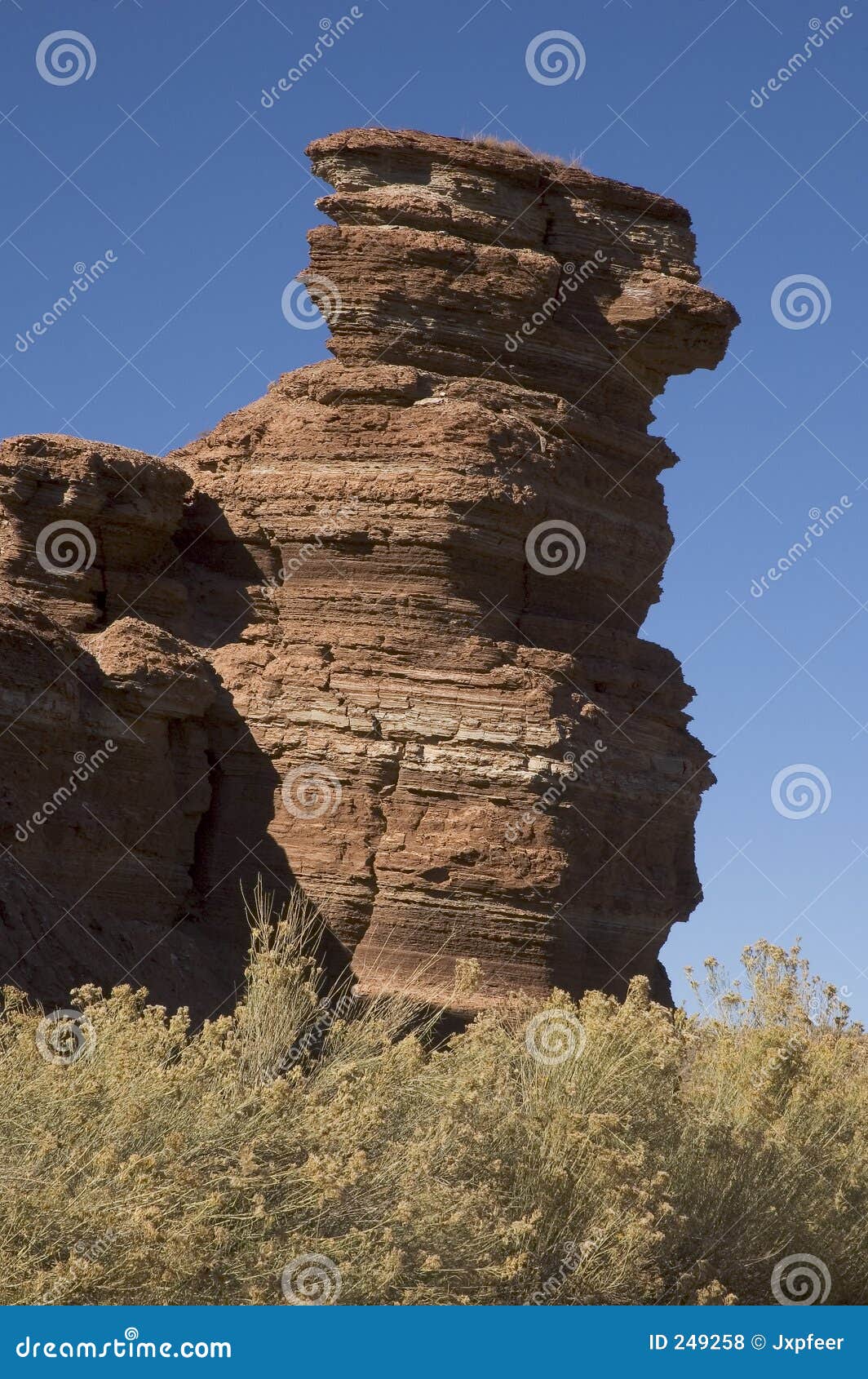 Curved Rock Pile stock photo. Image of canyon, rural, mountain - 249258