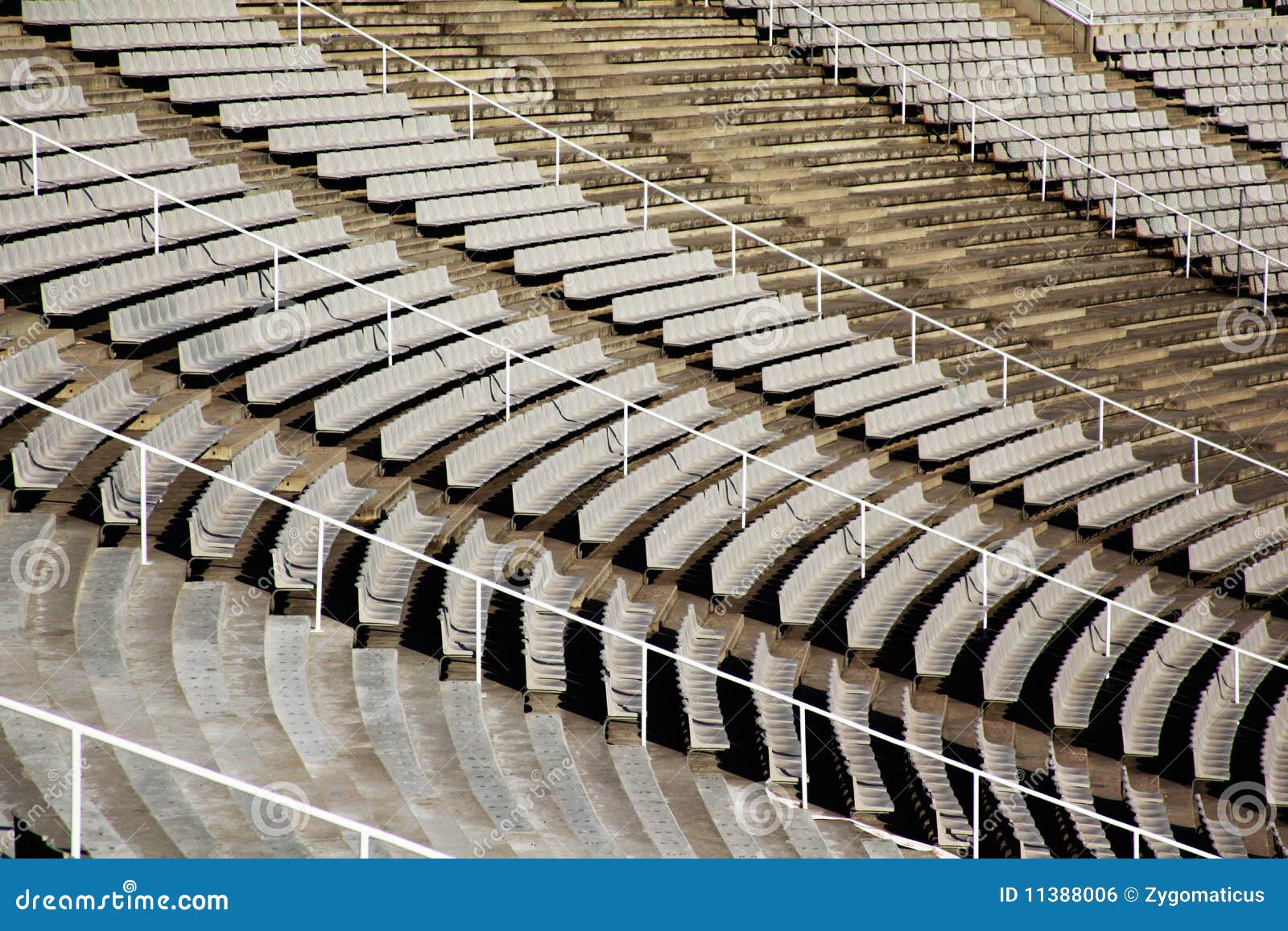 Curved Rows of Seats in Stadium Stock Photo - Image of outdoor, event ...