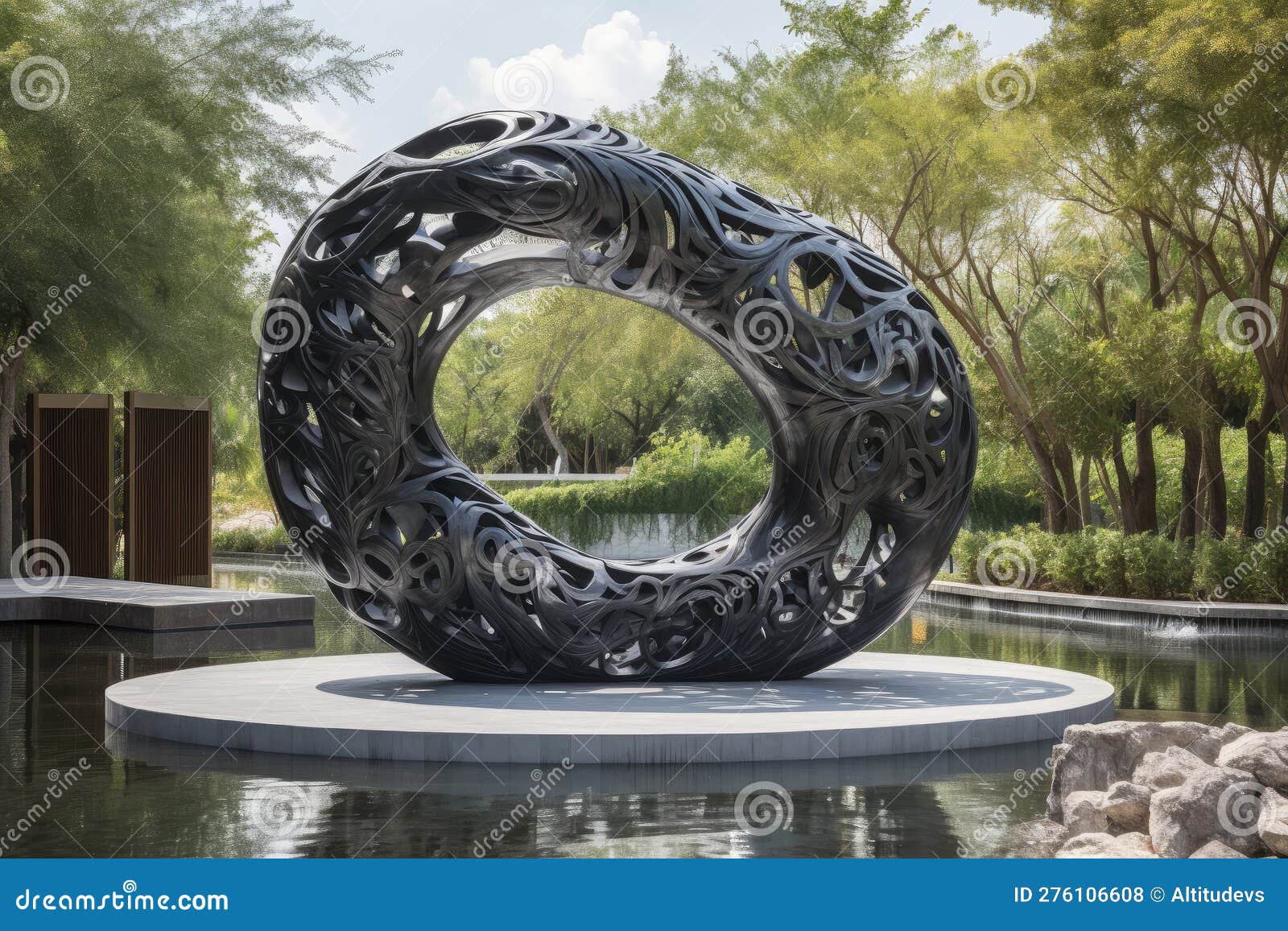 A Curved Sculpture that Invites the Viewer To Dive in and Explore Its ...