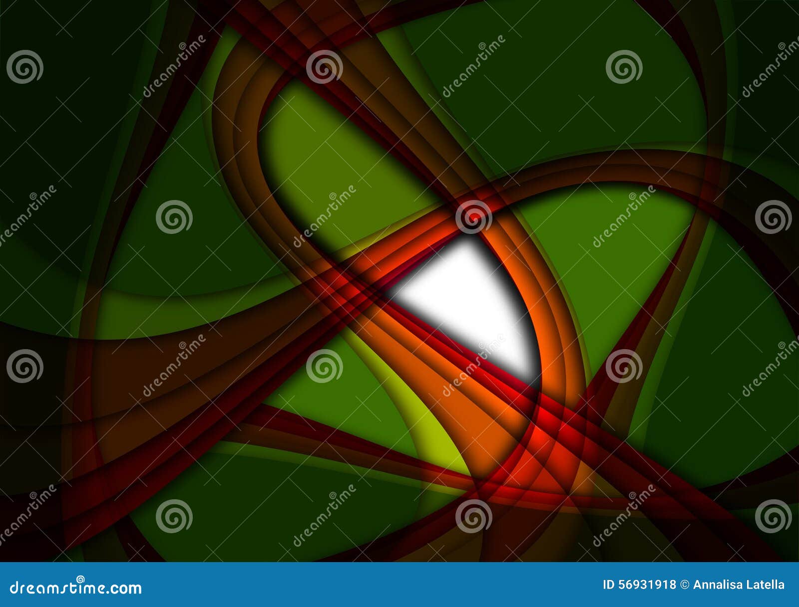 Curved shapes superimposed stock illustration. Illustration of mosaics ...