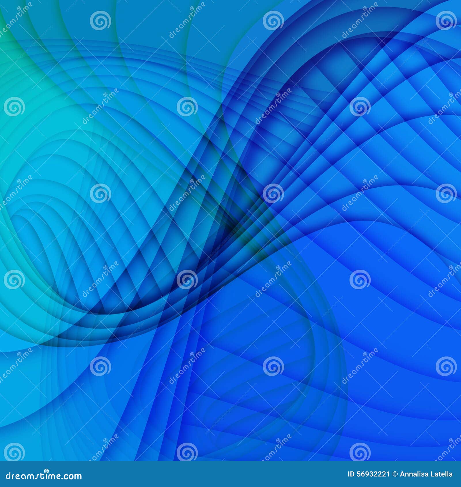 Curved shapes superimposed stock illustration. Illustration of preato ...