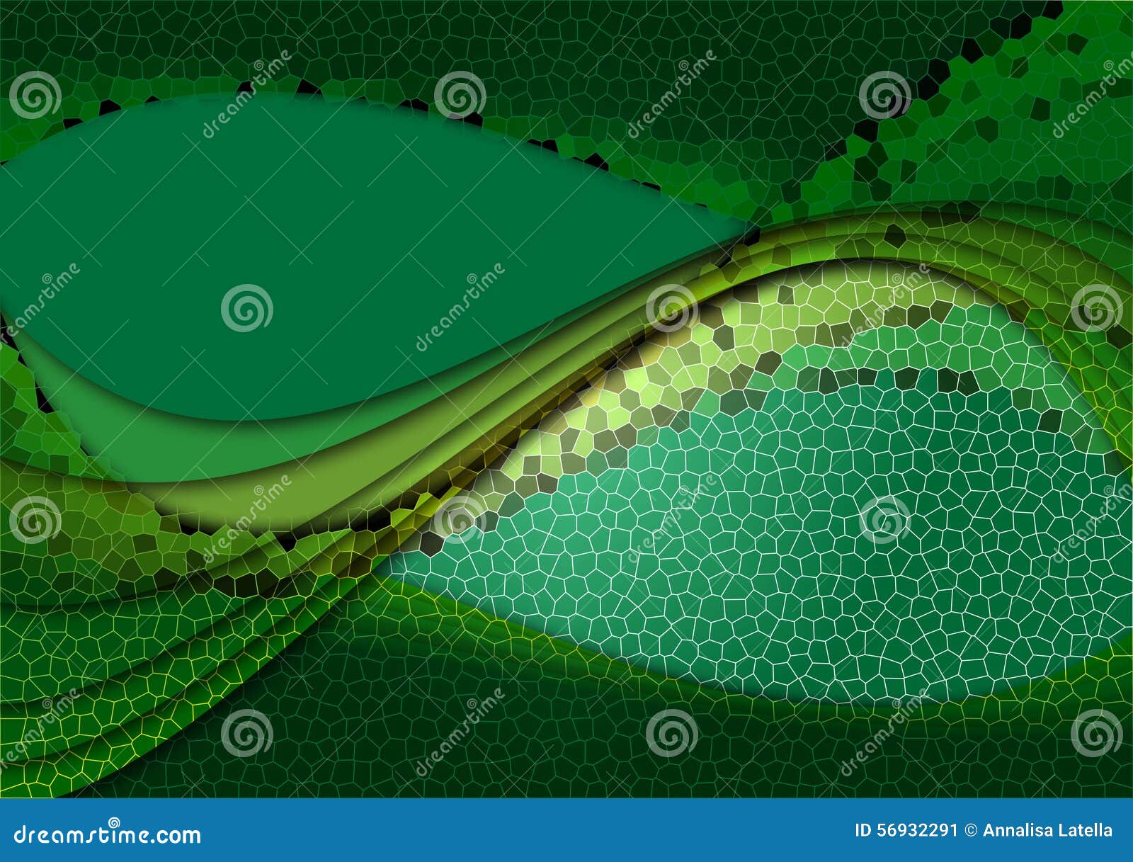 Curved shapes superimposed stock illustration. Illustration of circle ...