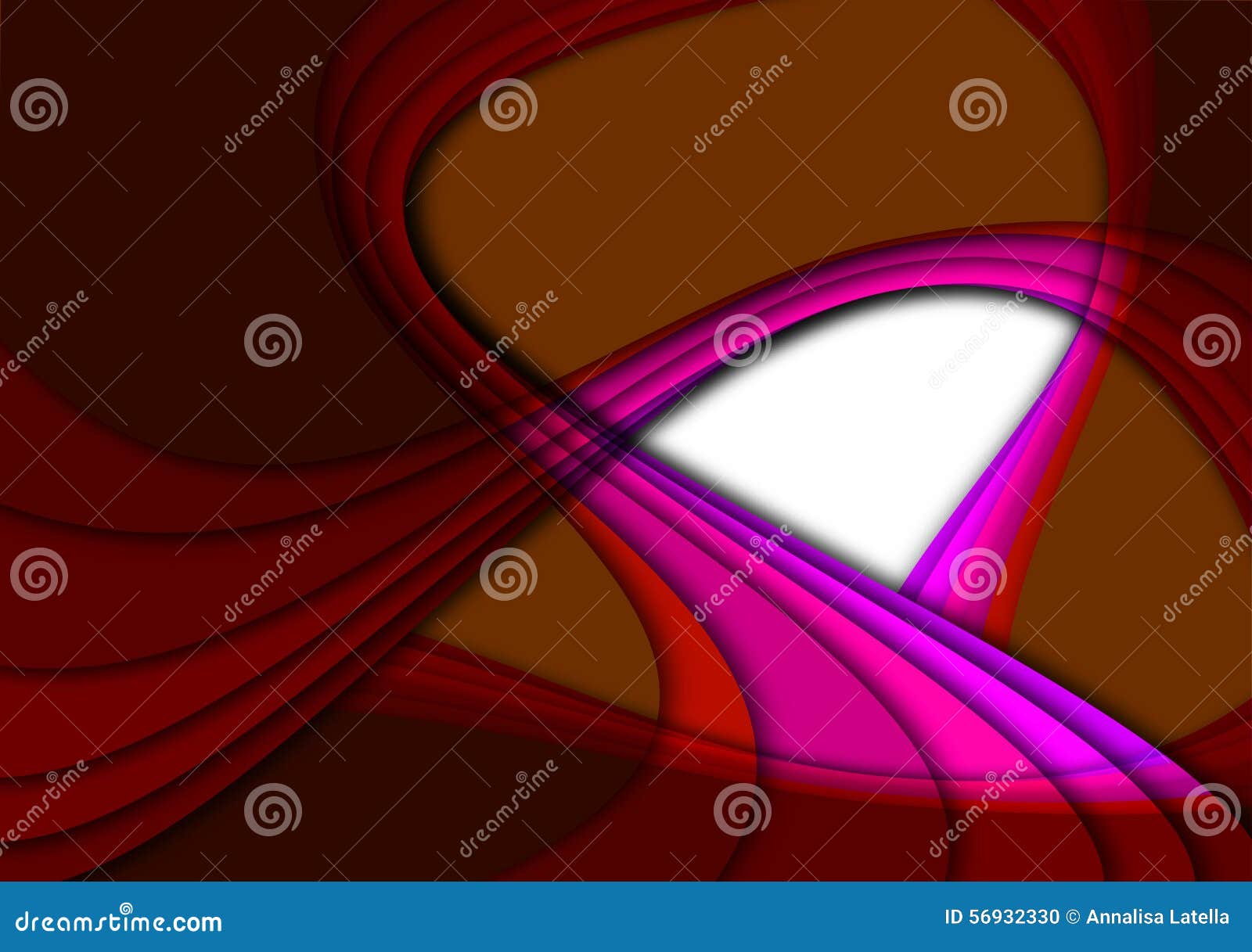 Curved shapes superimposed stock illustration. Illustration of form ...