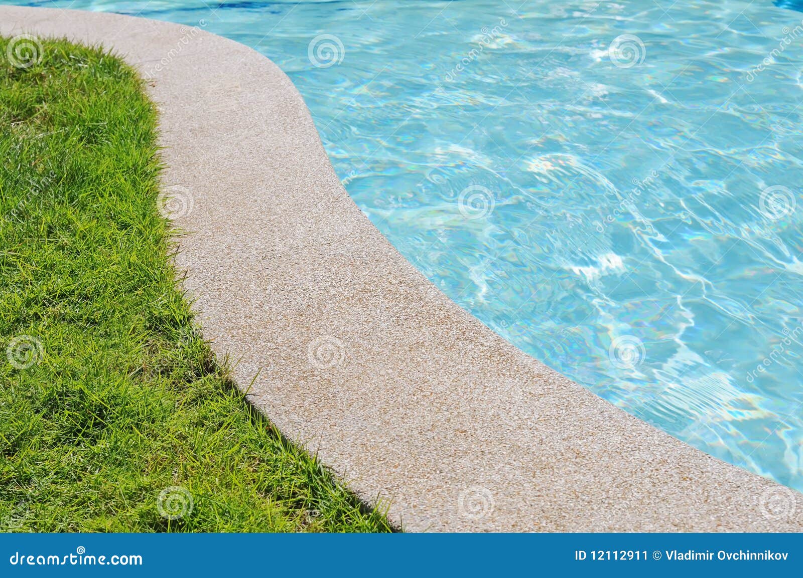 Curved Side of Swimming Pool Stock Image - Image of pool, swimming ...
