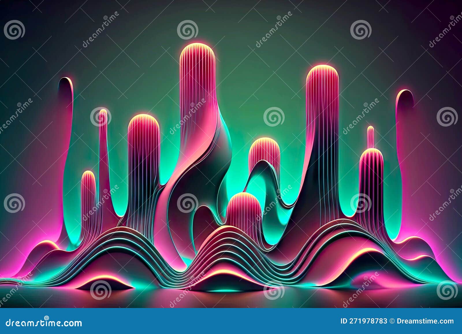 Curved and Sinuous Waves with Three-dimensional Shape in Form of 3d ...