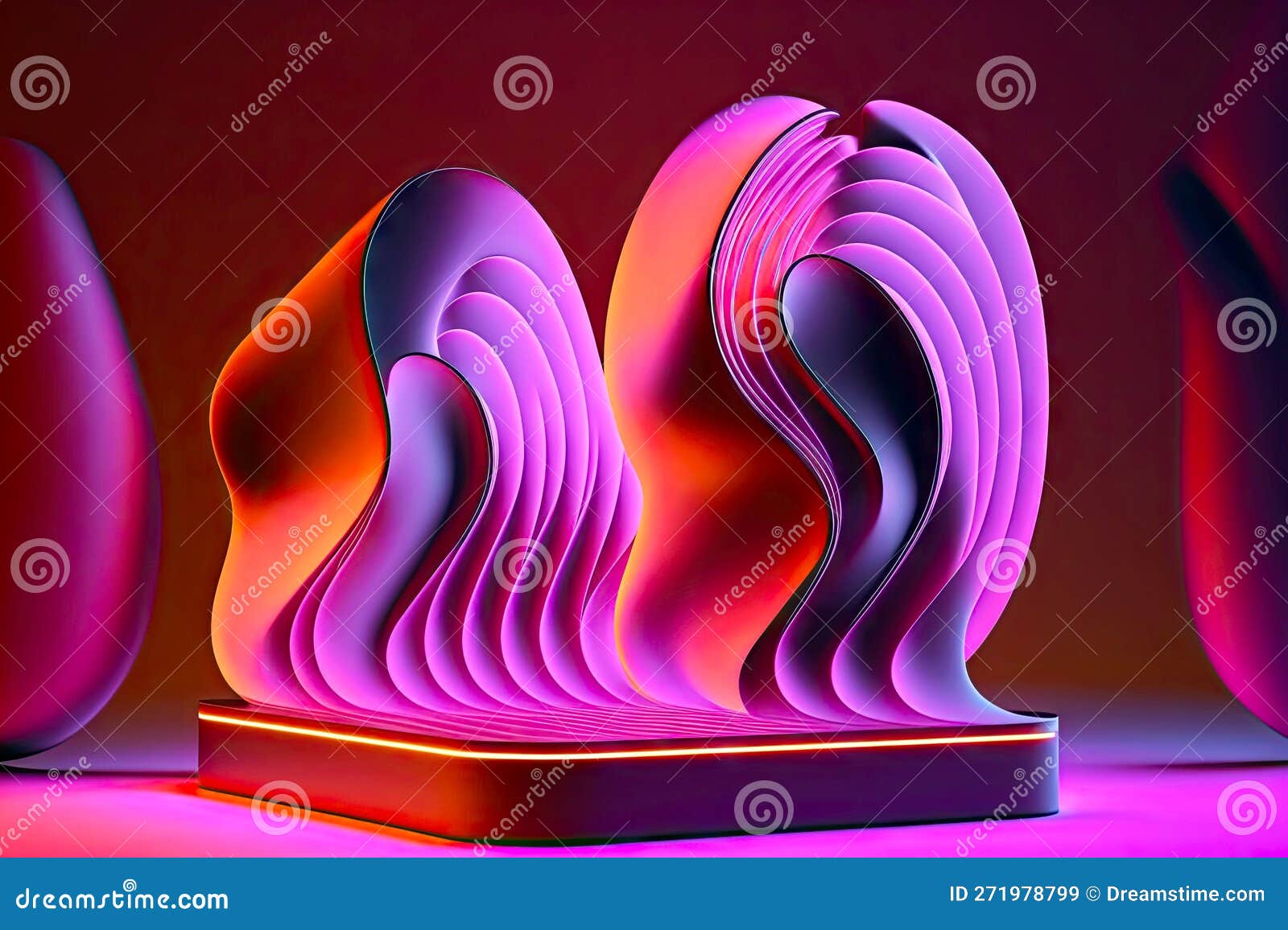 Curved and Sinuous Waves with Three-dimensional Shape in Form of 3d ...