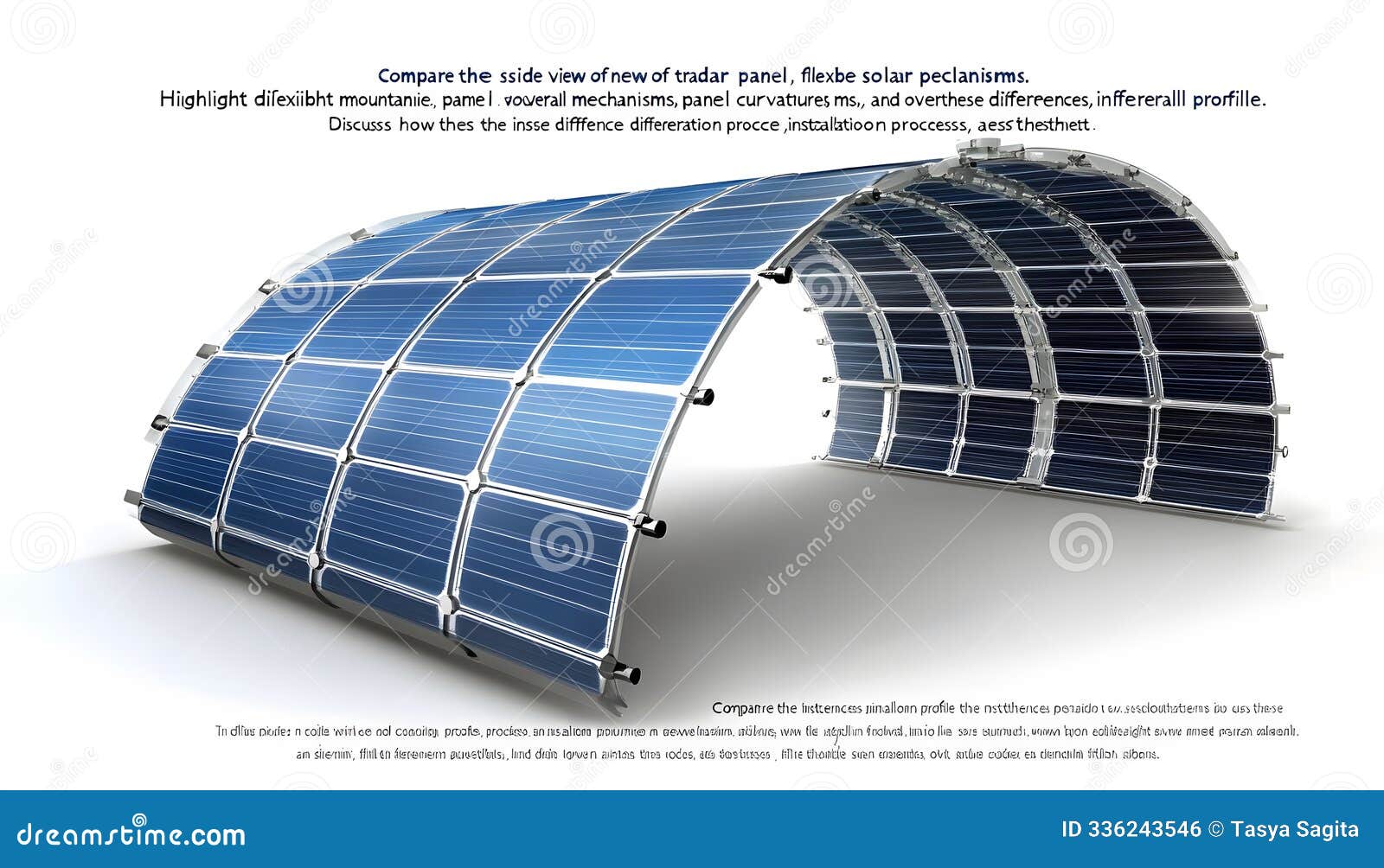 Curved Solar Panel, Side View, Flexible Solar Panel, New Technology ...