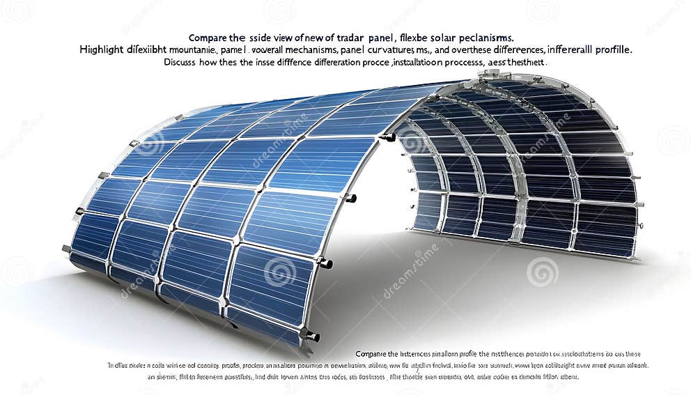 Curved Solar Panel, Side View, Flexible Solar Panel, New Technology ...