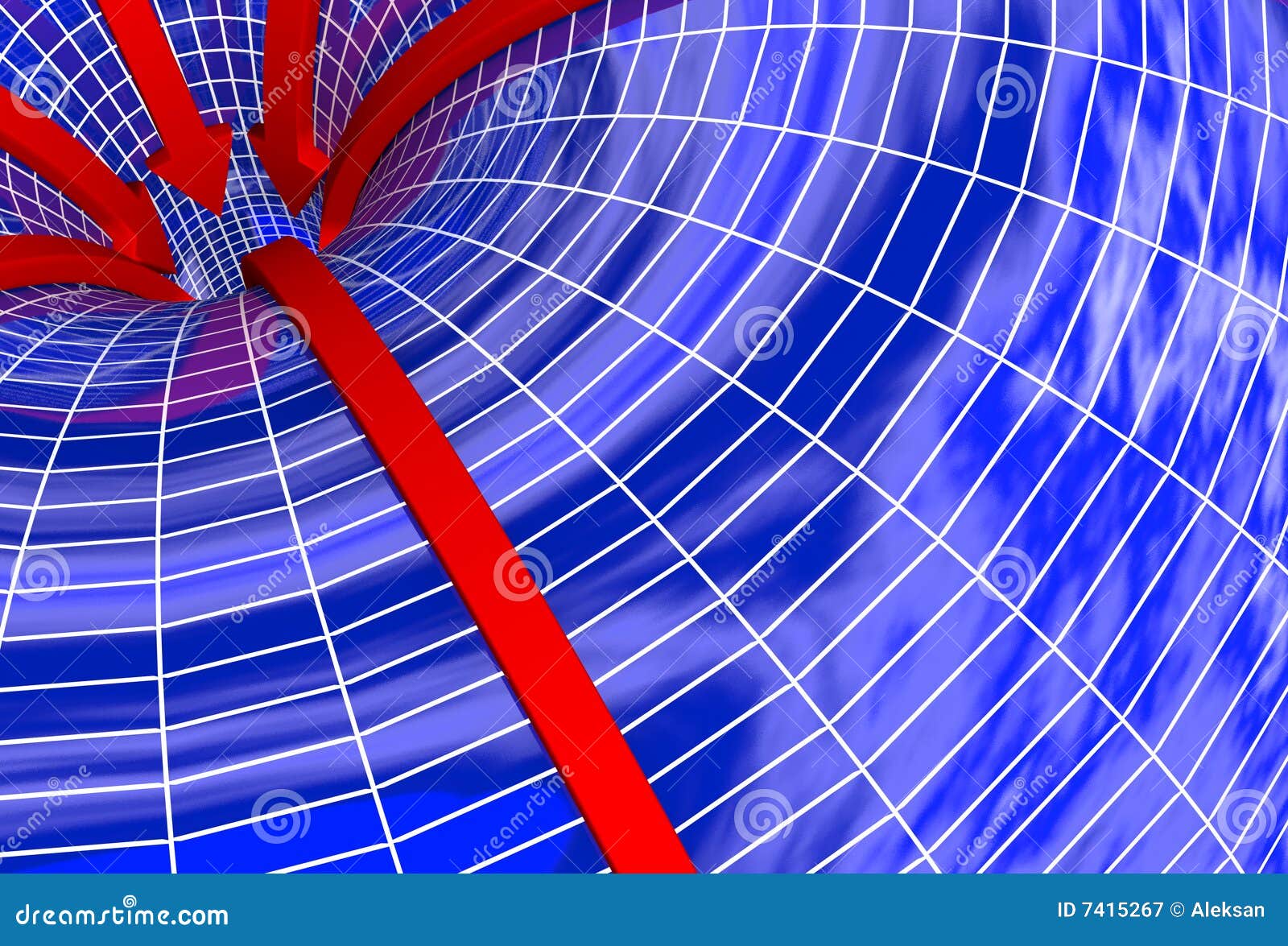 Curved space stock illustration. Illustration of sign - 7415267