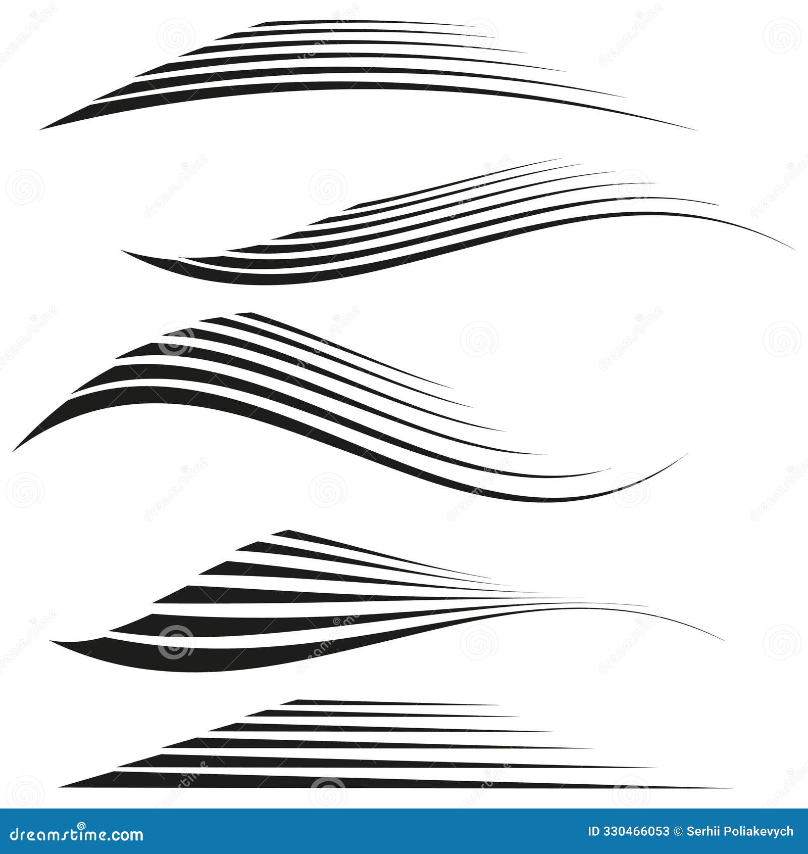 Curved Speed Lines Background Cartoon Vector | CartoonDealer.com #63151731