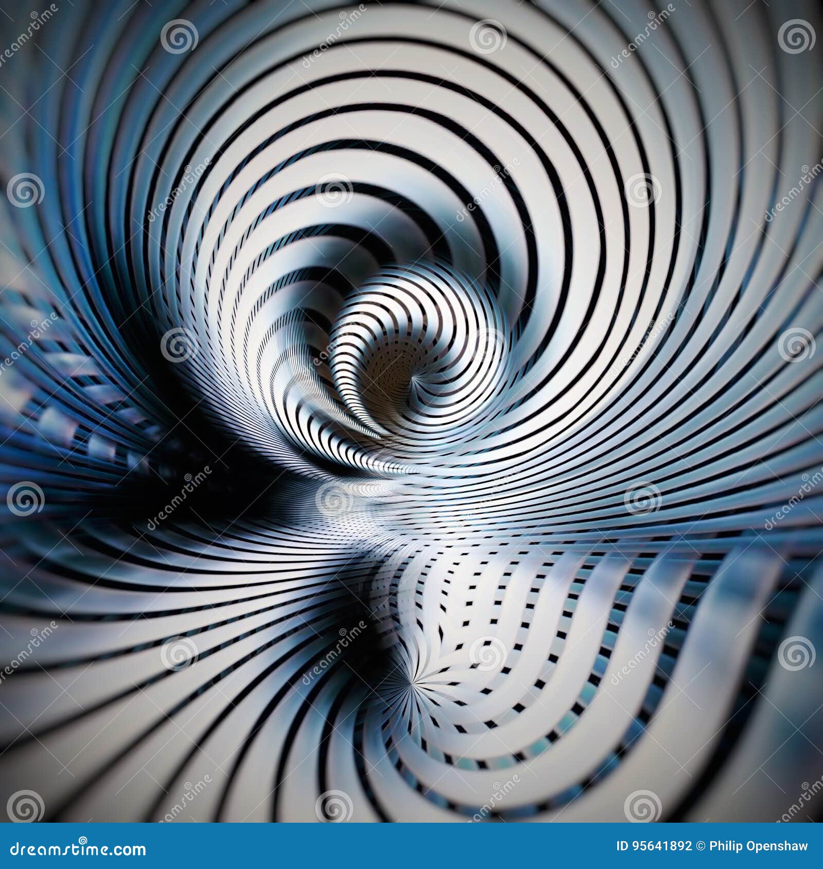 Curved Spiral Metallic Abstract Background Stock Photo - Image of ...