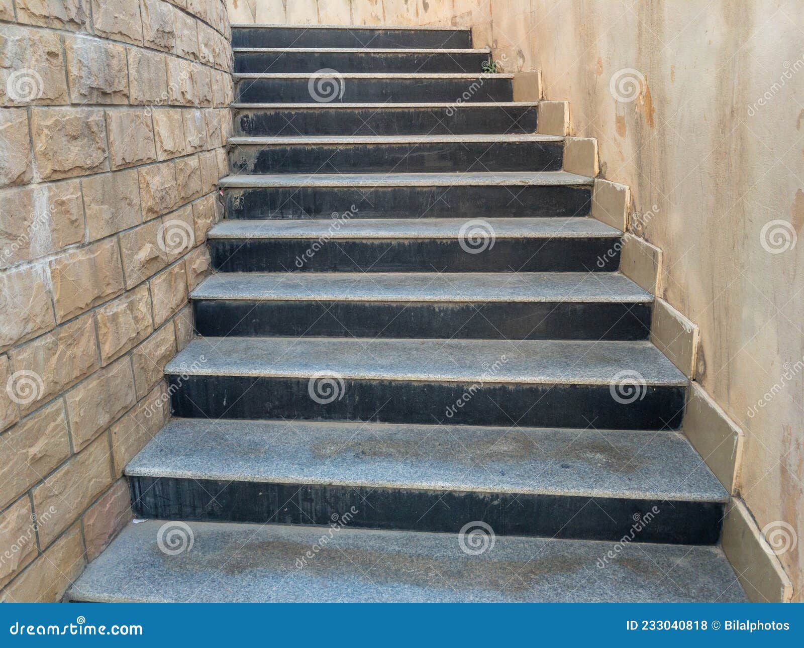 Curved Stairs Up With Forged Railing. Stair Design. Stock Image ...