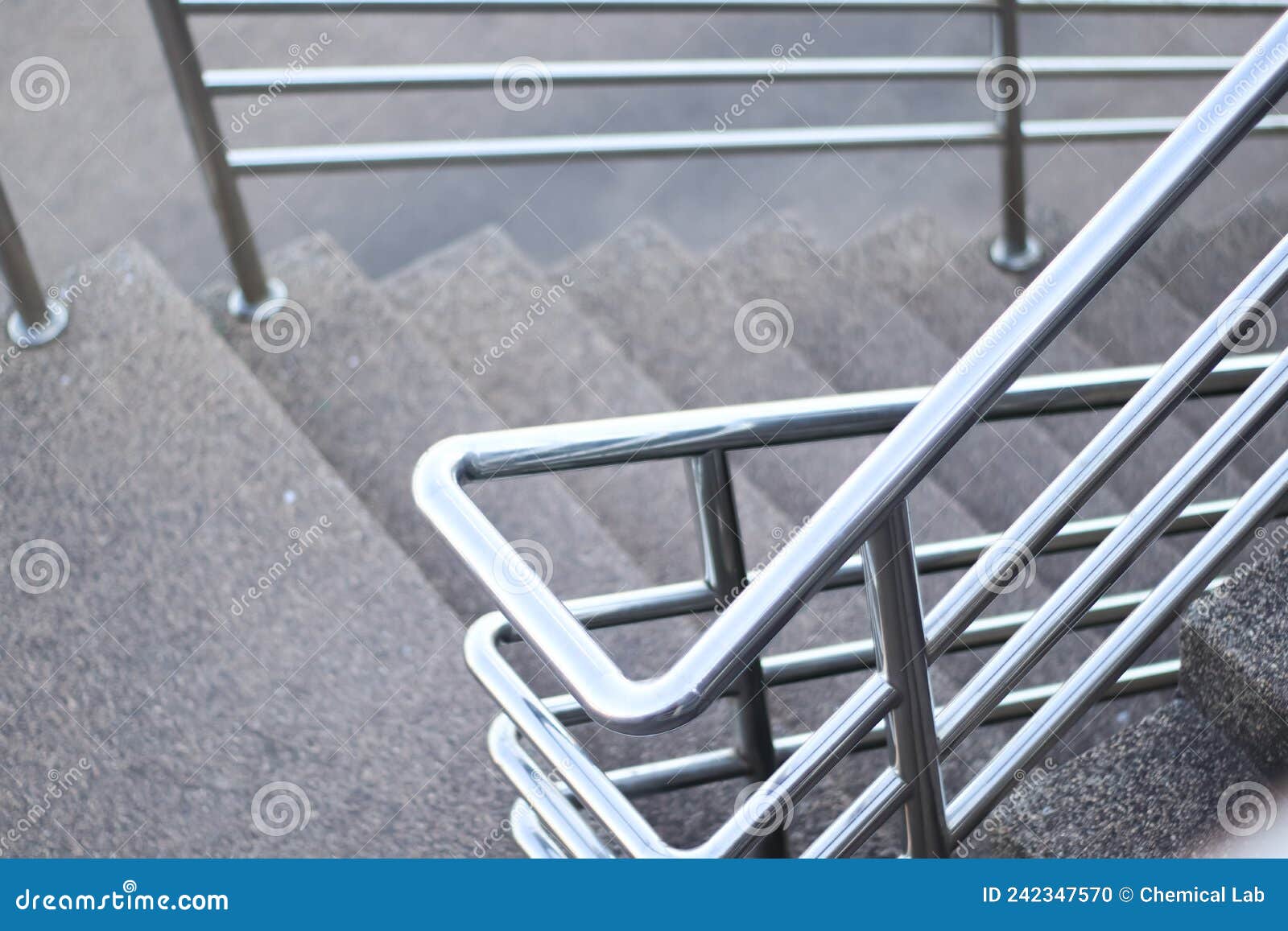 Curved Stairs Up With Forged Railing. Stair Design. Stock Image ...