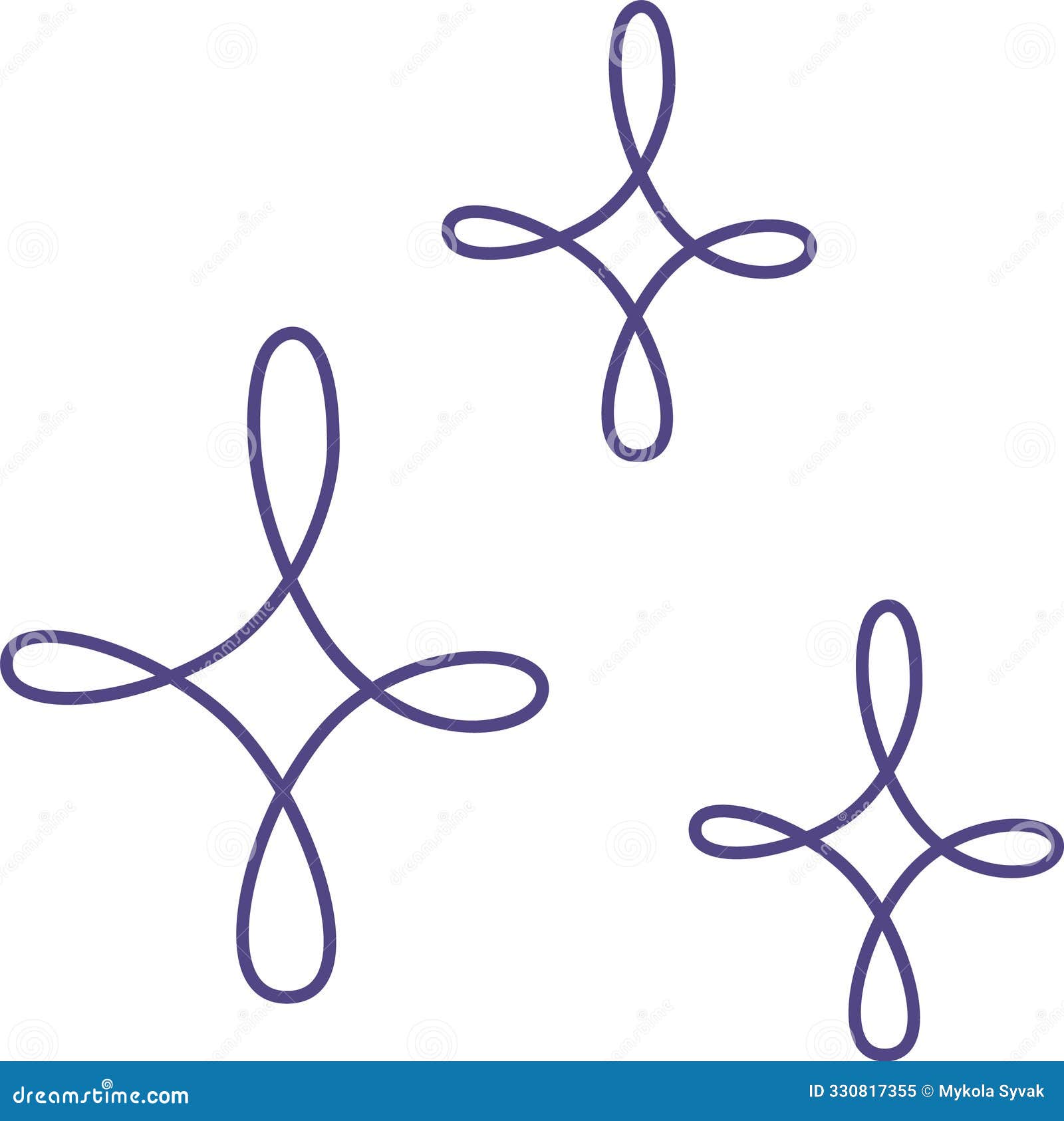 Curved Stars Doodle stock illustration. Illustration of element - 330817355