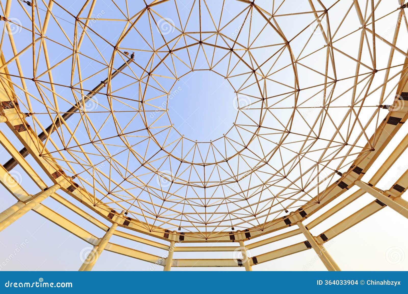 Truss Curved Roof With Skylight Stock Image | CartoonDealer.com #328453957