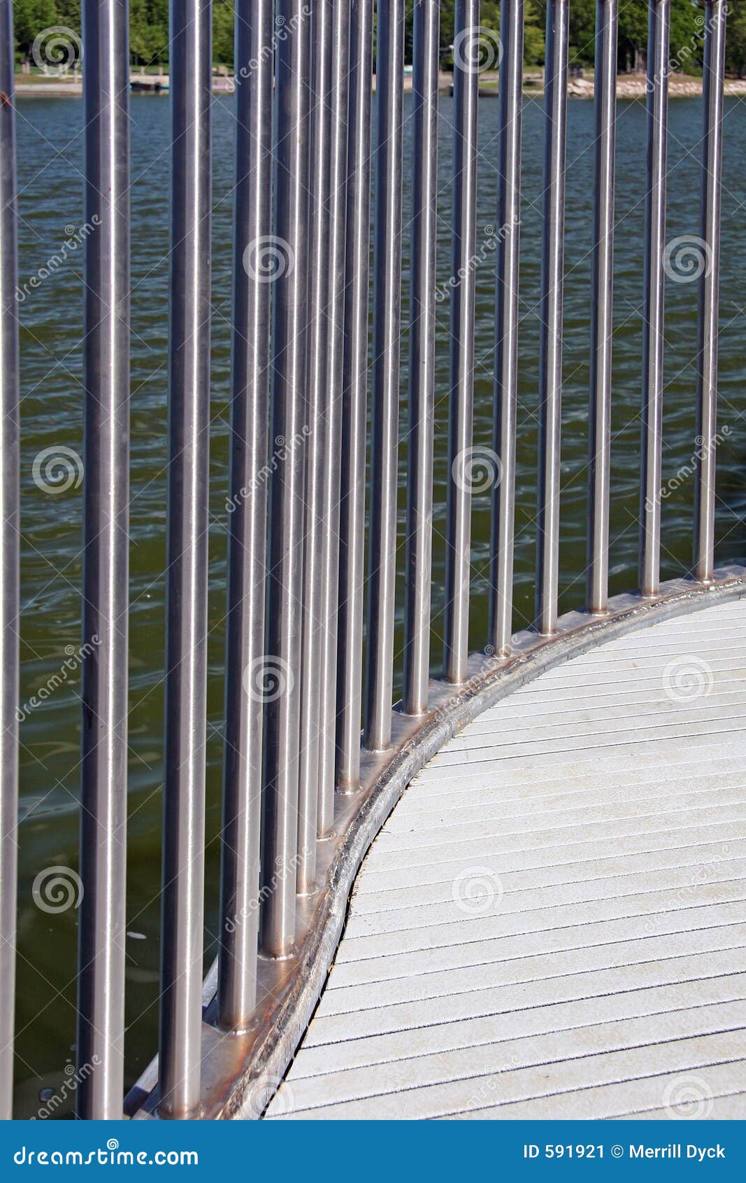 Curved Steel Railing stock image. Image of railing, brilliant - 591921
