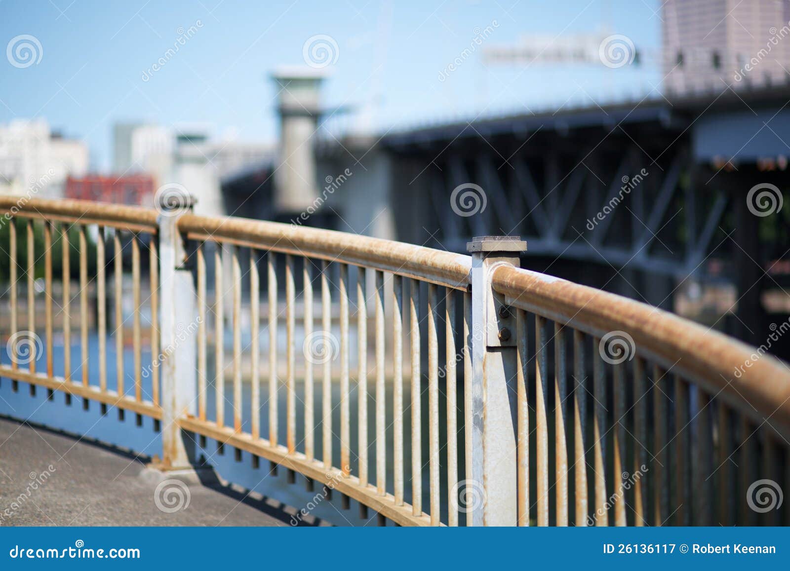 Steel Railing Roof Stairs. Metal Staircase To The Roof Of A Modern ...
