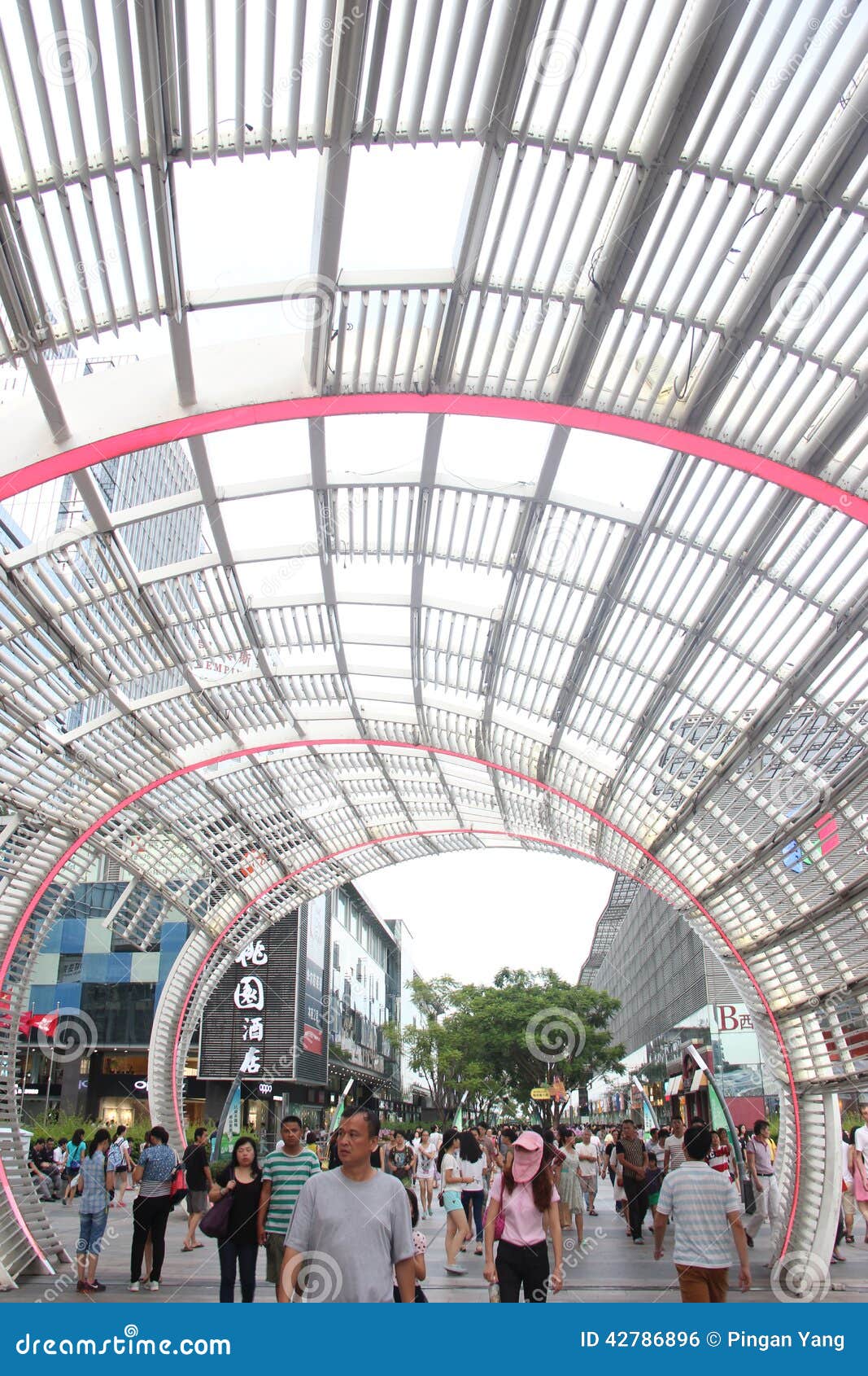 Curved Steel Structure Building in SHENZHEN Nanshan Central Square ...