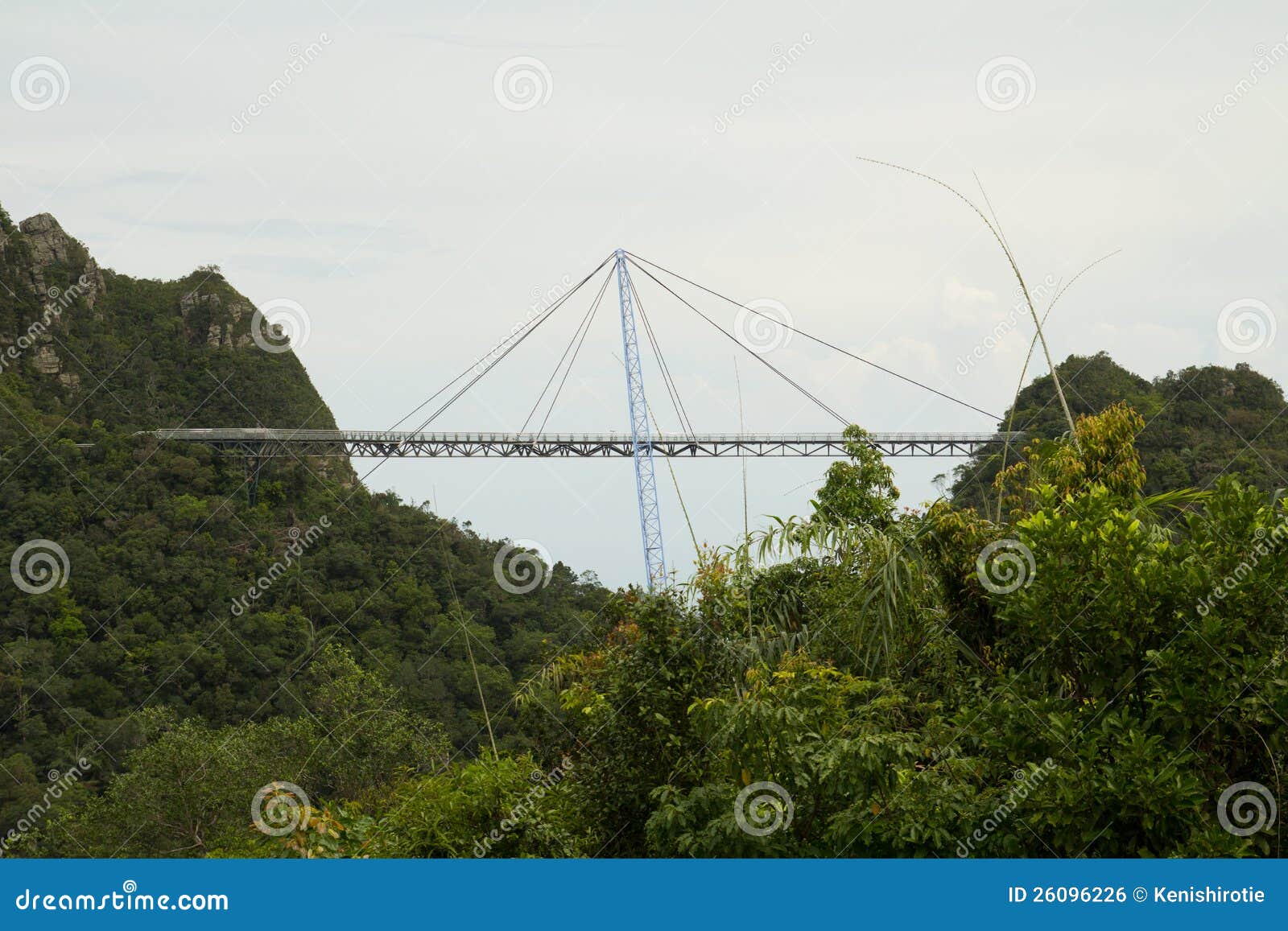 Curved Suspension Bridge Royalty-Free Stock Photo | CartoonDealer.com ...