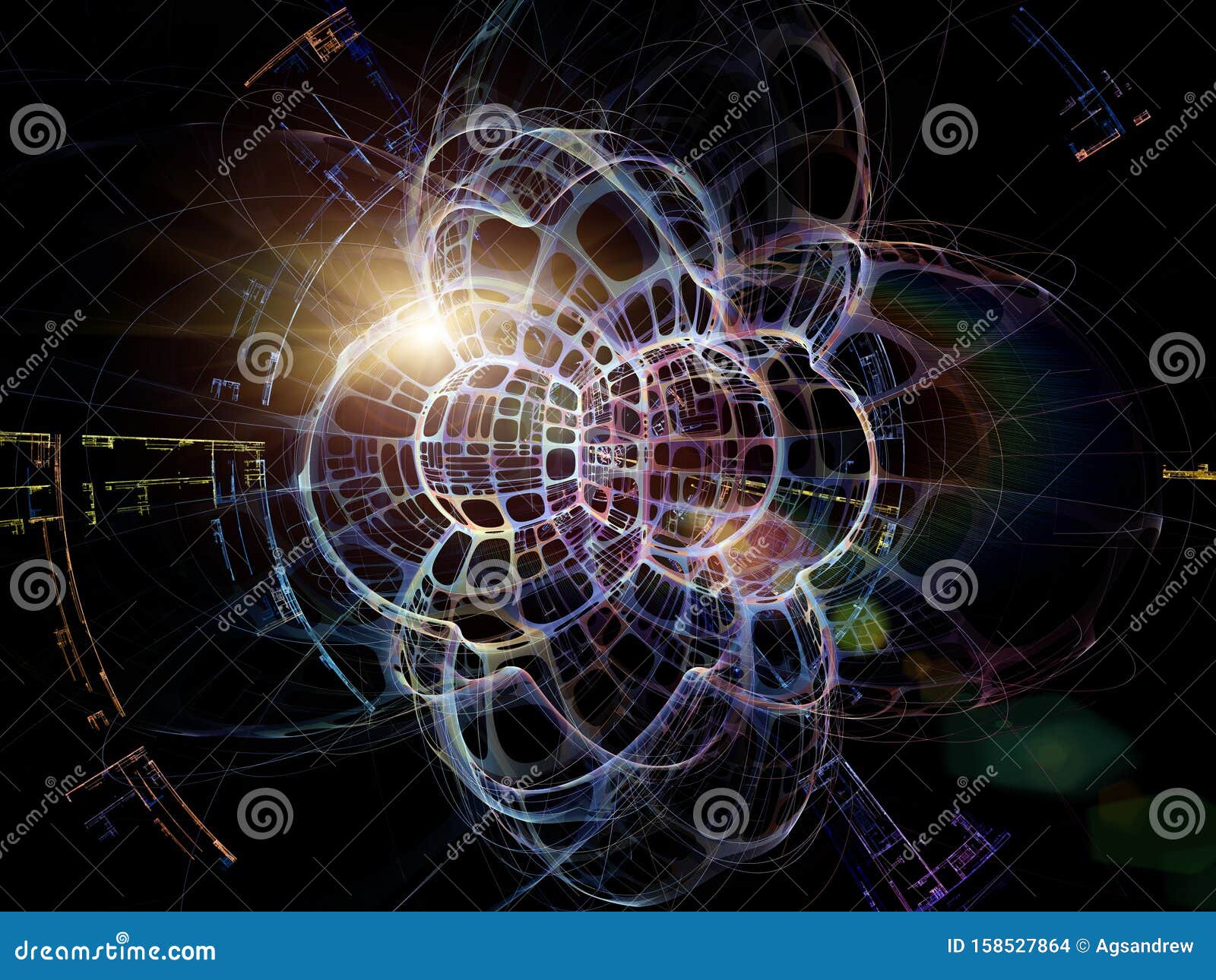 Geometry of Space stock illustration. Illustration of backdrop - 158527864