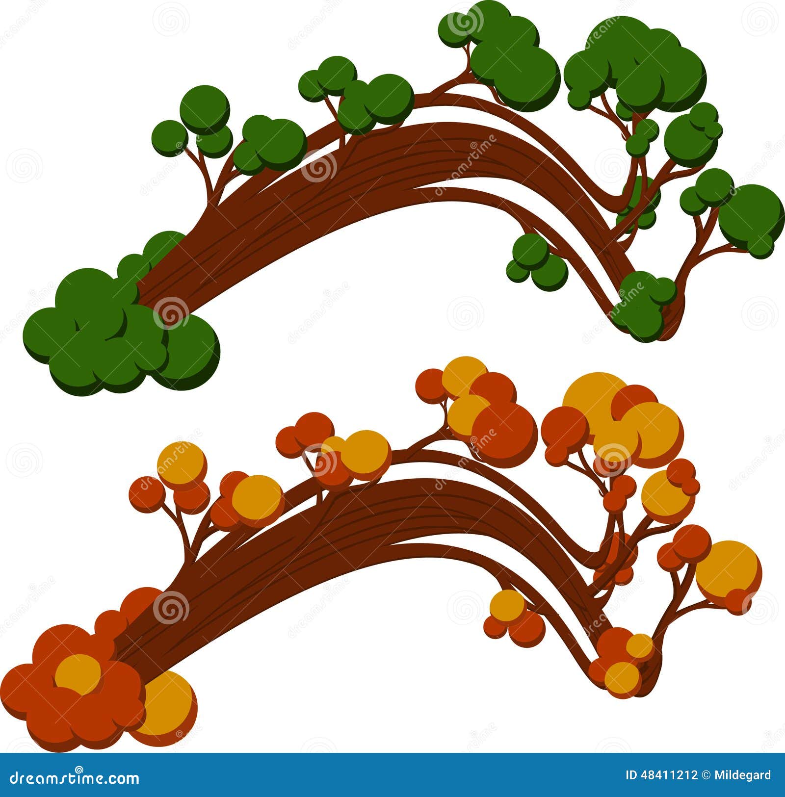 Curved Arc Tree Drawing Royalty-Free Stock Photo | CartoonDealer.com ...