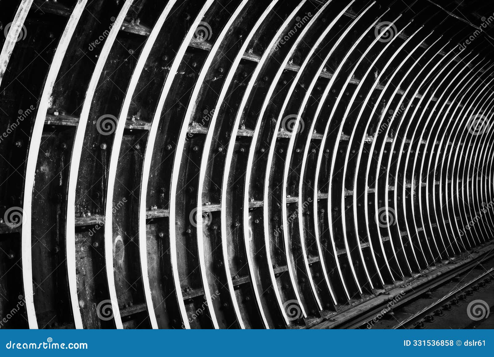 Curved Tunnel Wall in Black and White Stock Photo - Image of monochrome ... Curved Tunnel Wall in Black and White Stock Photo - Image of monochrome ...