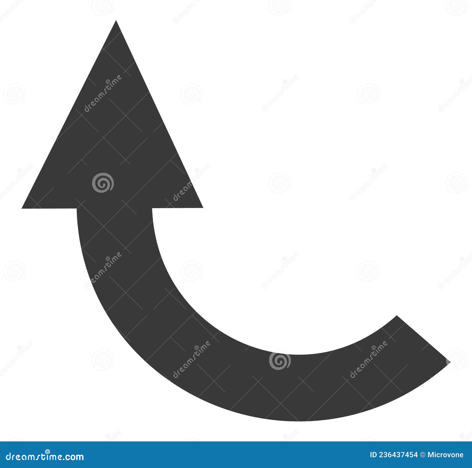 Return Symbol Yellow Road Sign Cartoon Vector | CartoonDealer.com #89770107