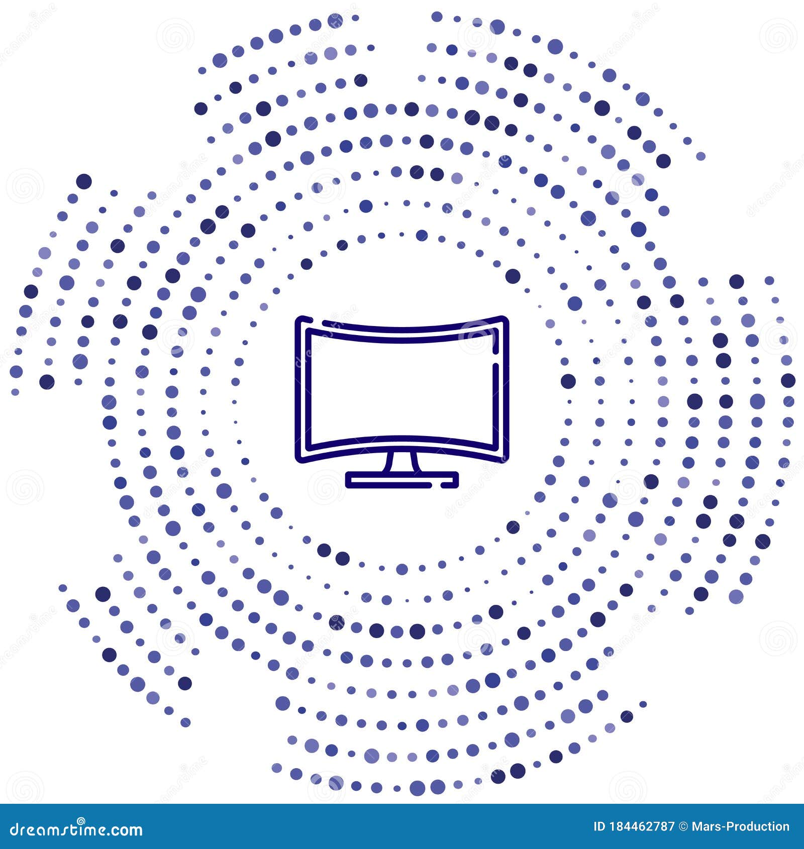 Curved Vector Icon. Curved Editable Stroke. Curved Linear Symbol for ...