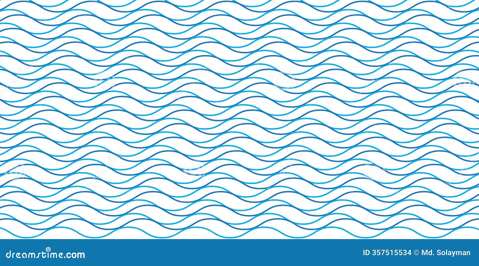 Curved Wave Lines Pattern on White Background. Wave Striped Lines ...