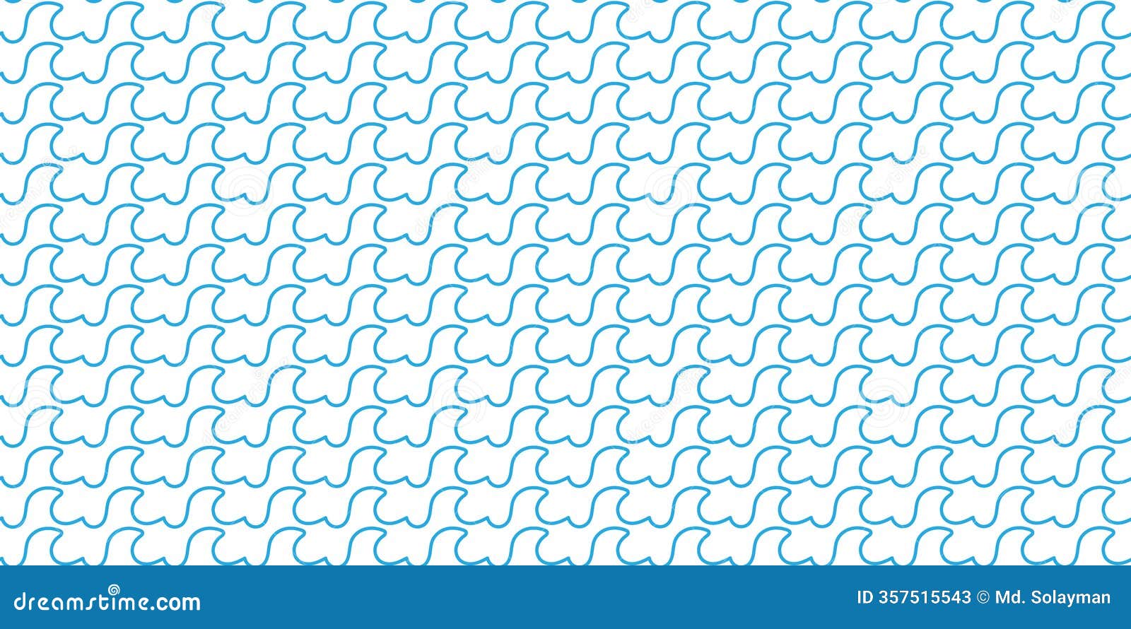 Curved Wave Lines Pattern on White Background. Wave Striped Lines ...