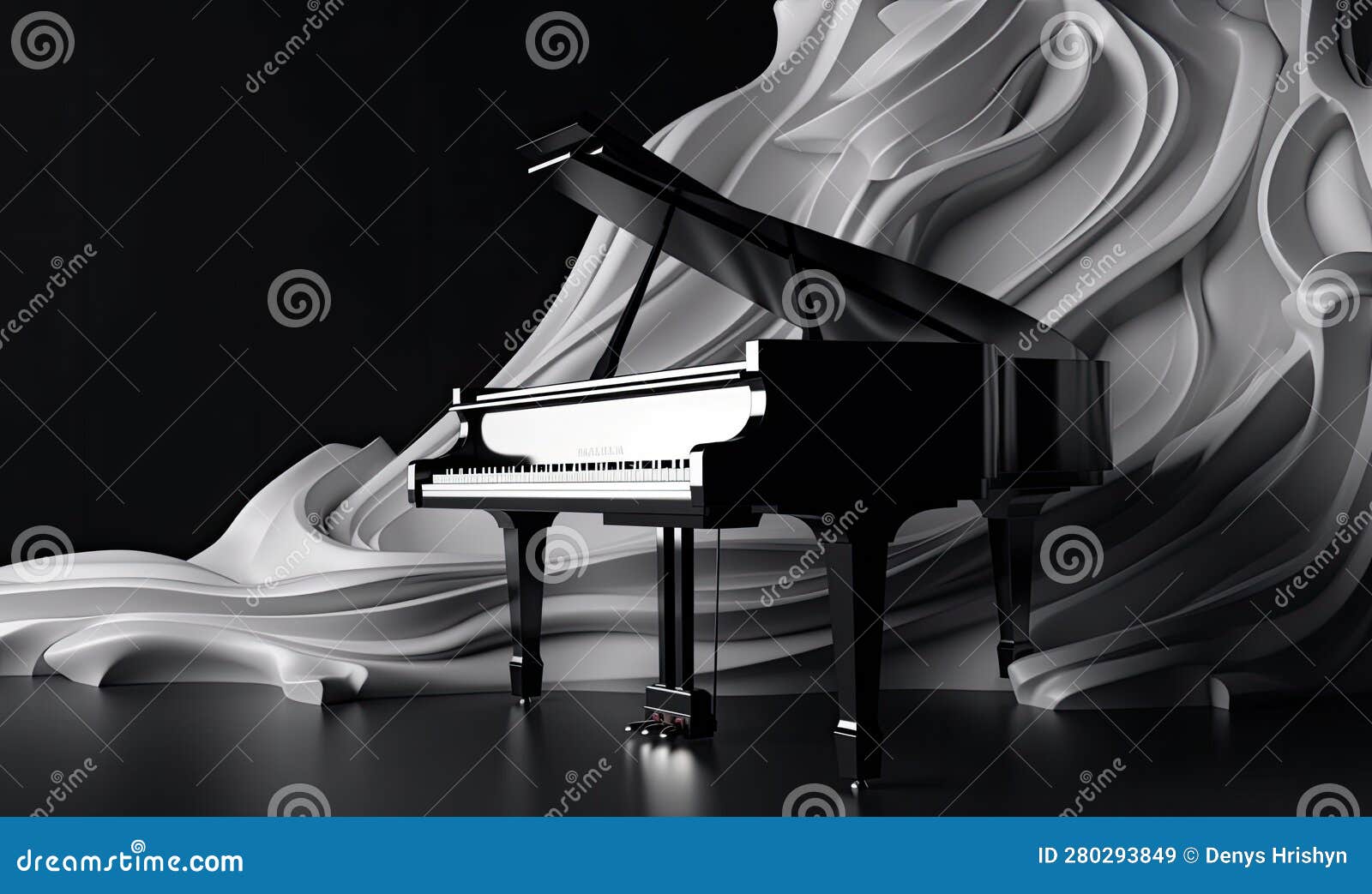 The Curved and Wavy Keyboard of this Grand Piano Adds Modern Touch ...