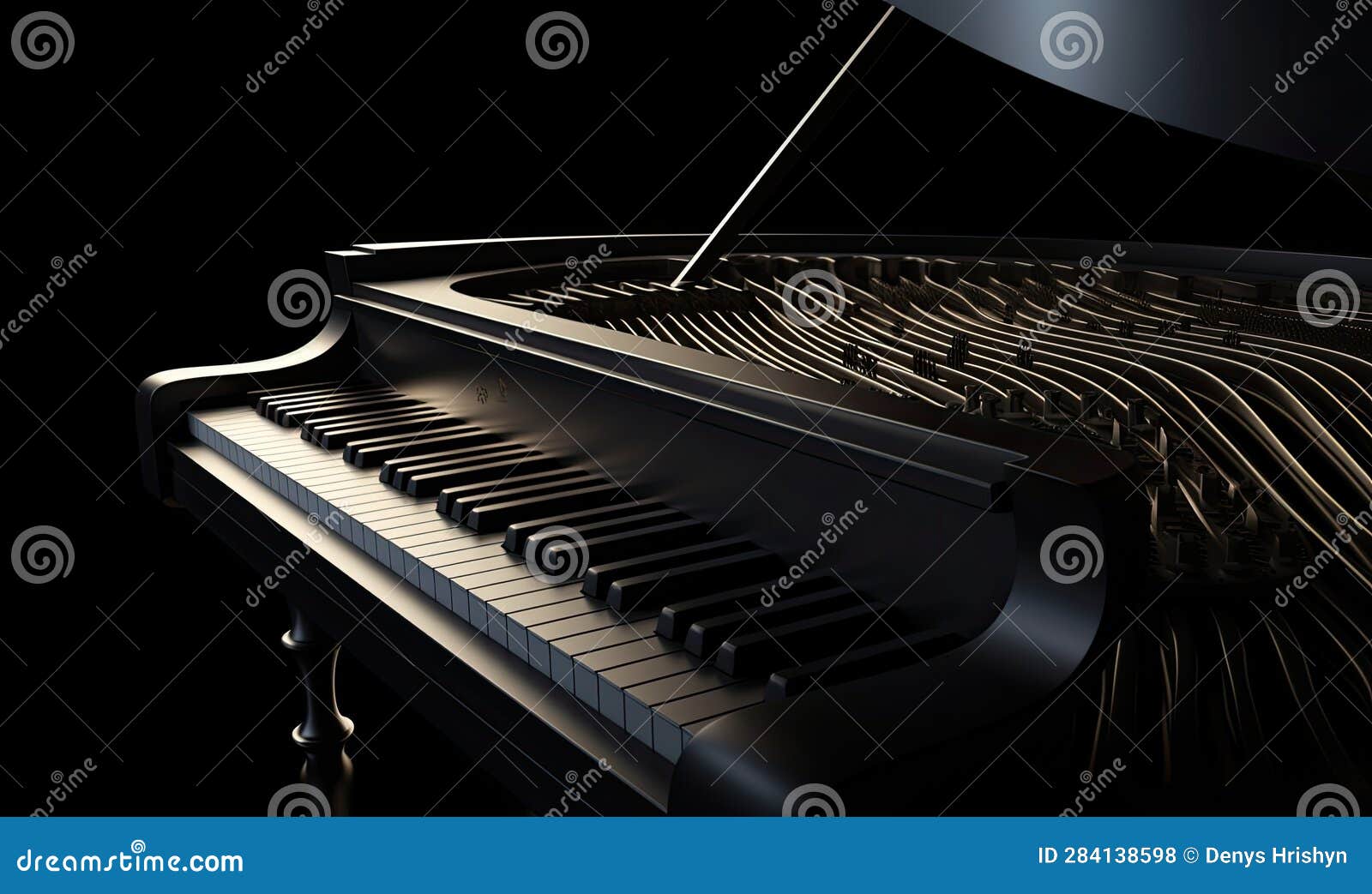 The Curved And Wavy Keyboard Of This Grand Piano Adds A Modern Touch ...