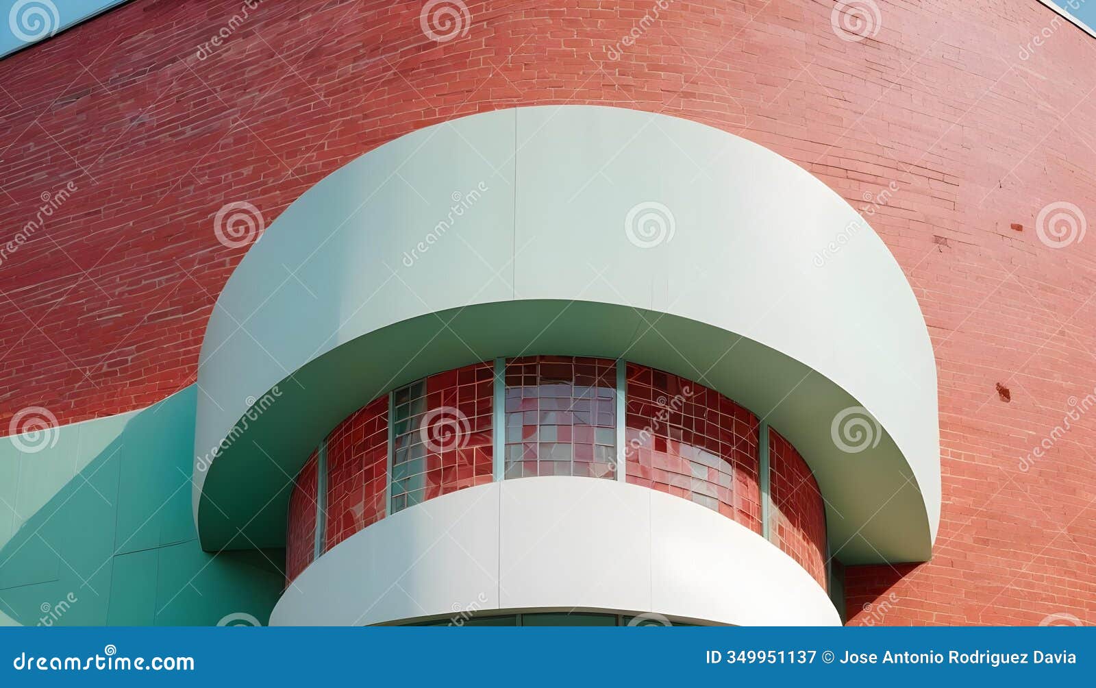 Curved White Architectural Structure with Repeating Patterns and Lines ...