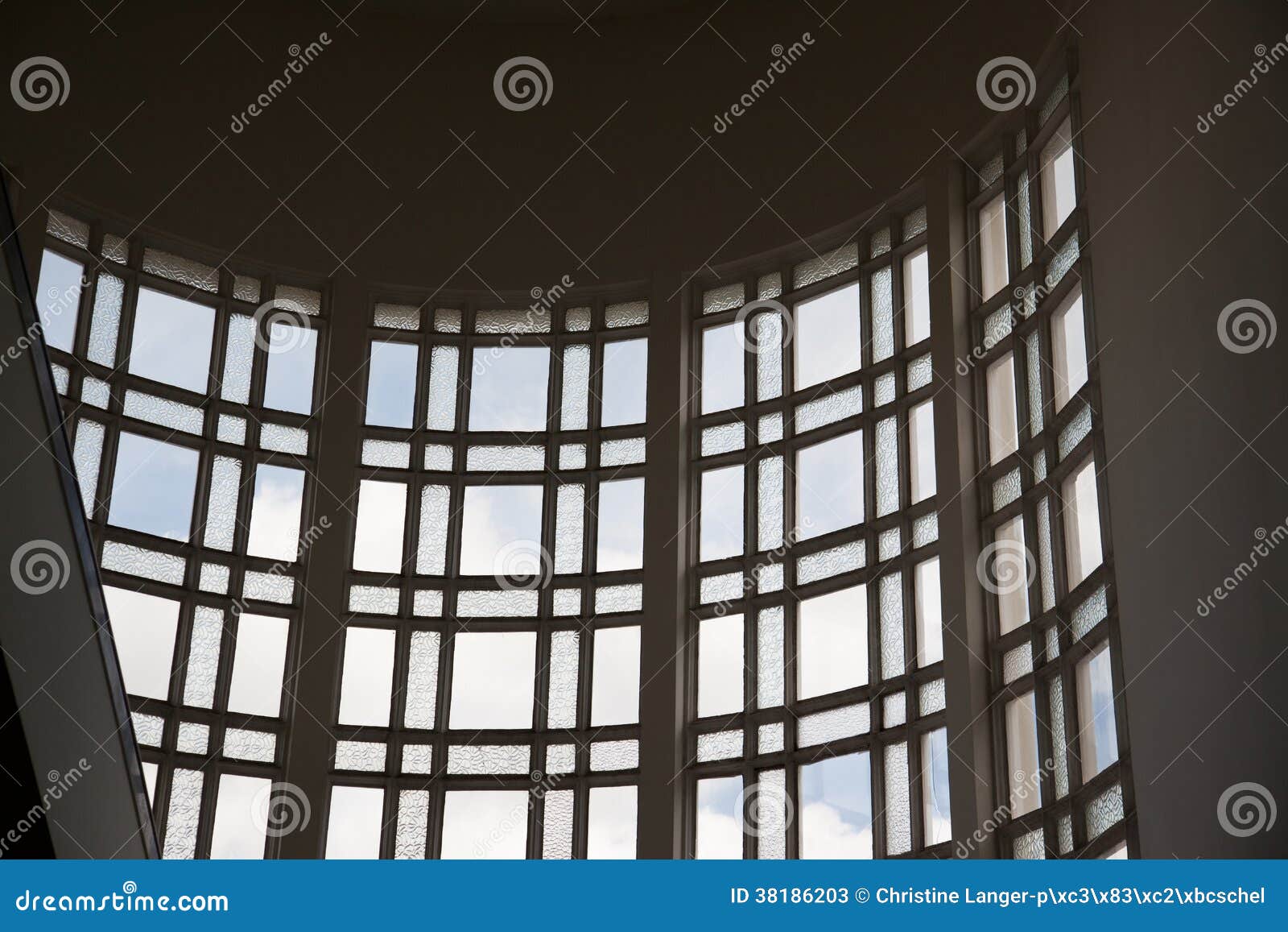 Curved window stock image. Image of shape, architecture - 38186203