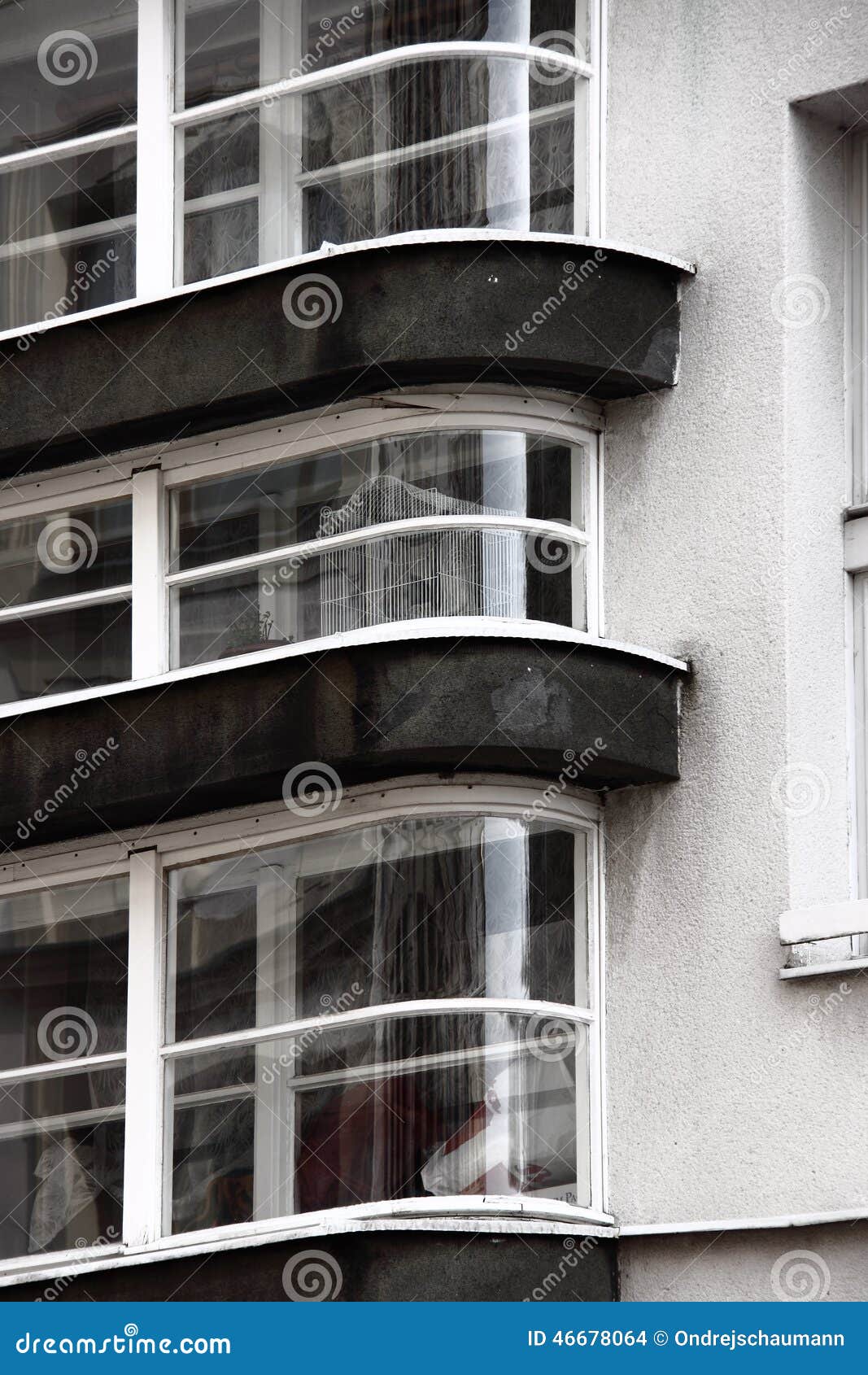 Curved windows stock photo. Image of dirt, white, bird - 46678064