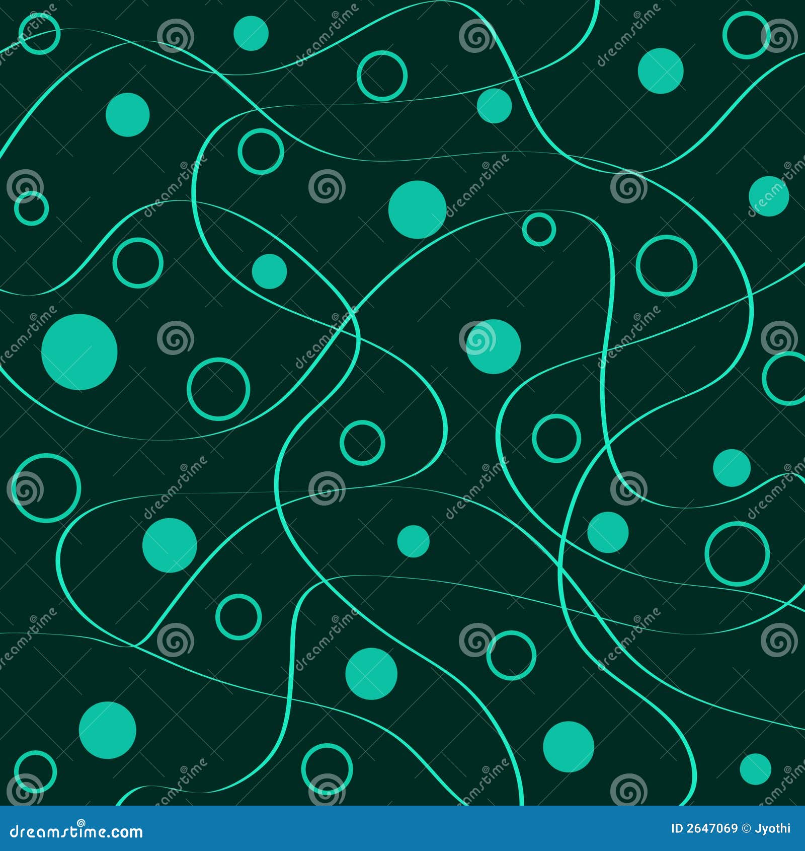 Curves and circles stock illustration. Illustration of green - 2647069