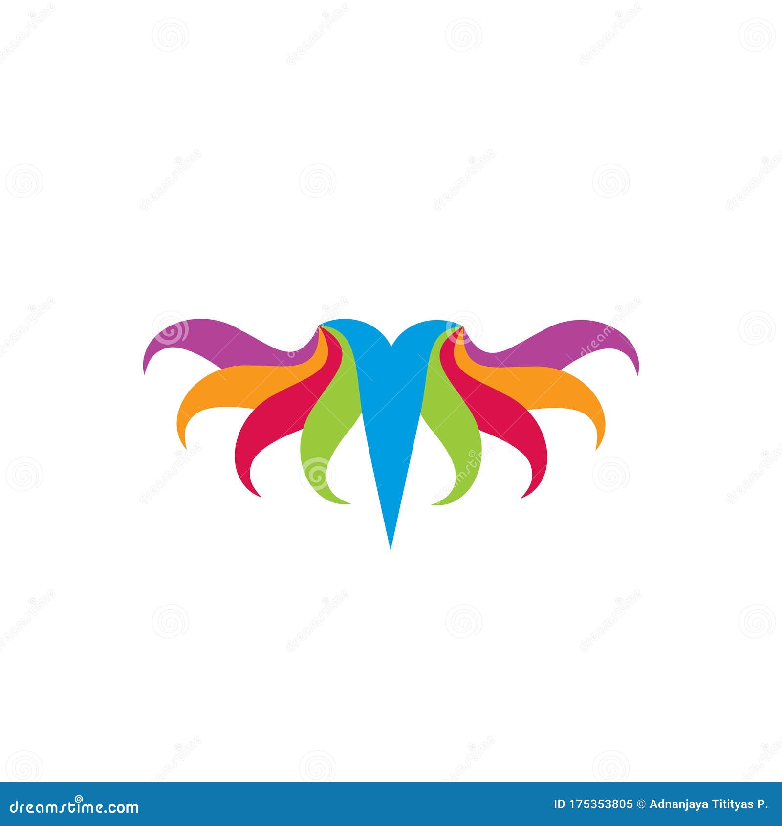 Curves Colorful Beautiful Decoration Logo Vector Stock Vector ...