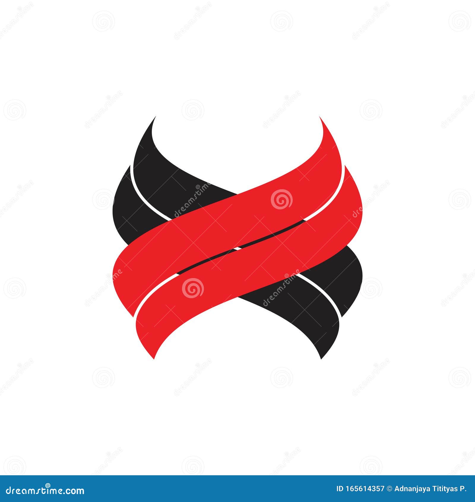 Curves Cross Simple Abstract Logo Vector Stock Vector - Illustration of ...