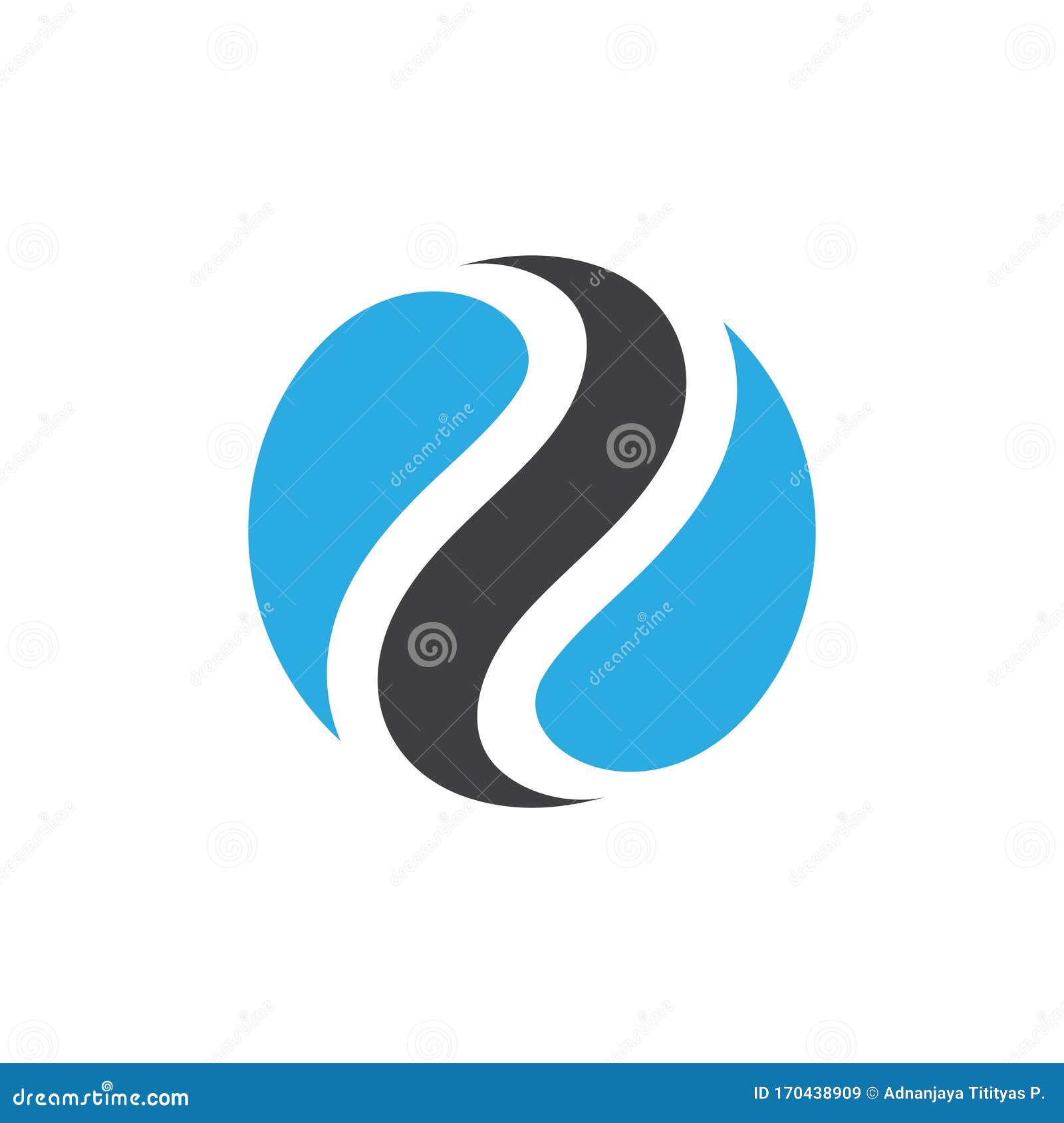 Curves Geometric Circle Logo Vector Stock Vector - Illustration of ...