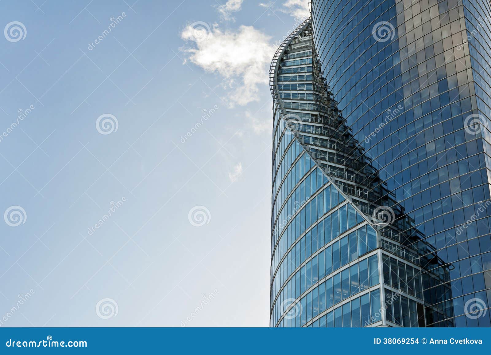 Curves of Modern Glass Building Stock Photo - Image of cityscape ...