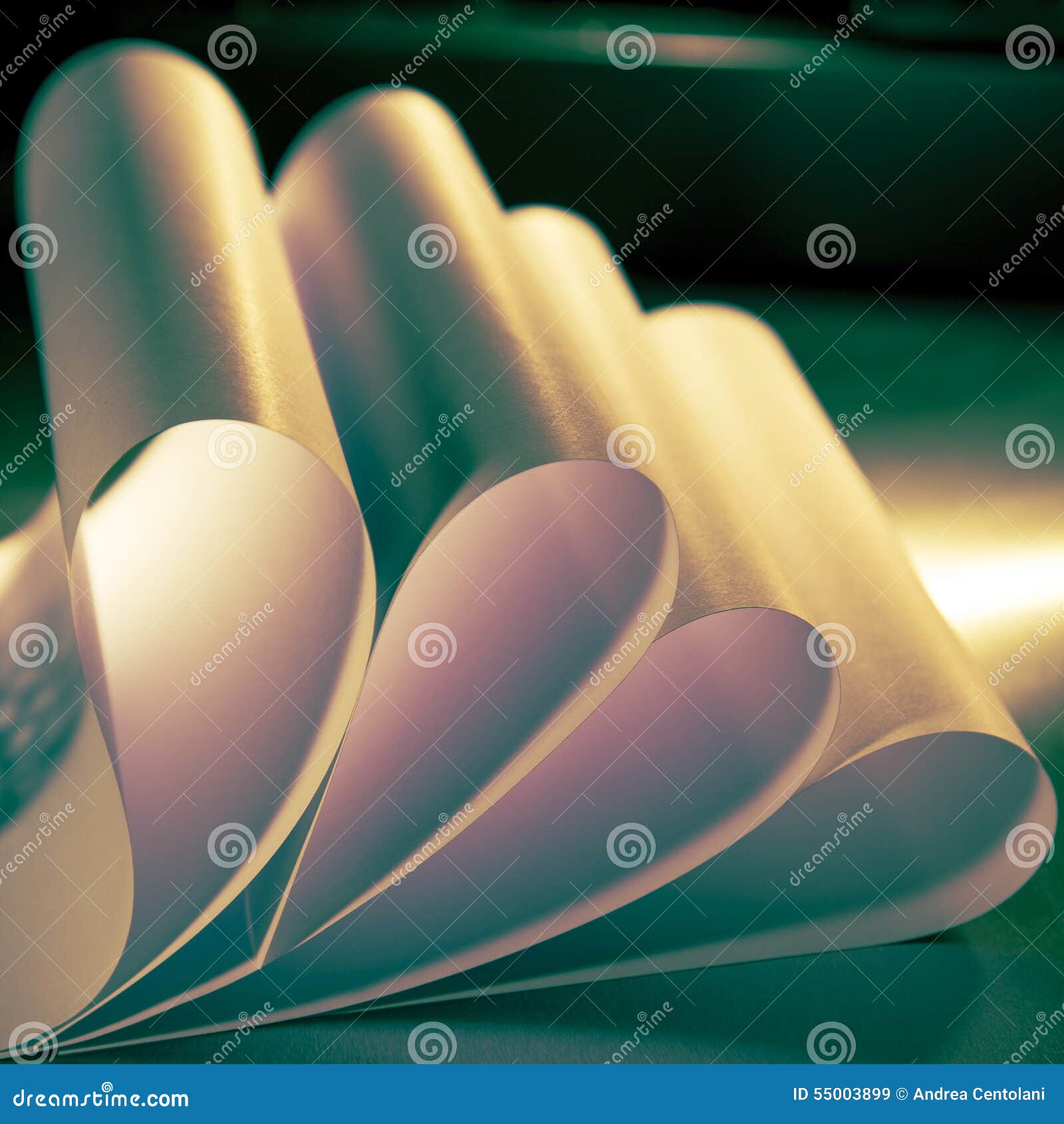 Curves of paper stock image. Image of textured, mist - 55003899