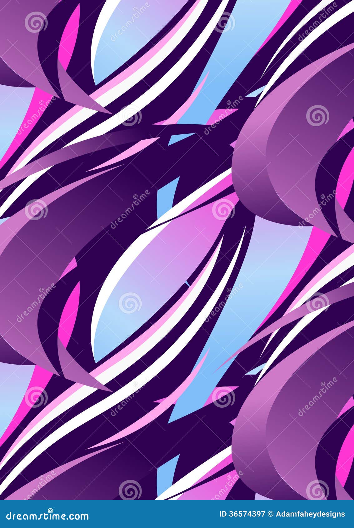 Curves pattern stock vector. Illustration of purple, yardage - 36574397