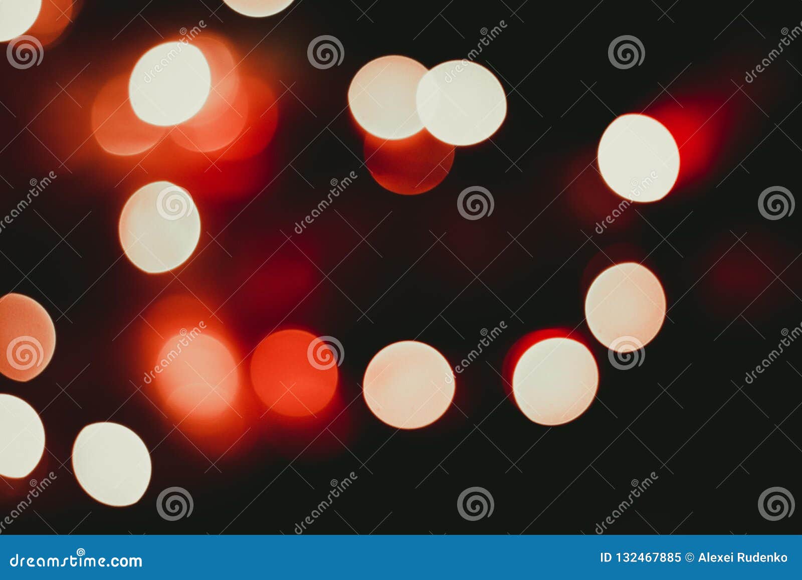 Curves Reflections of the Lights of the Christmas Tree in the Dark ...