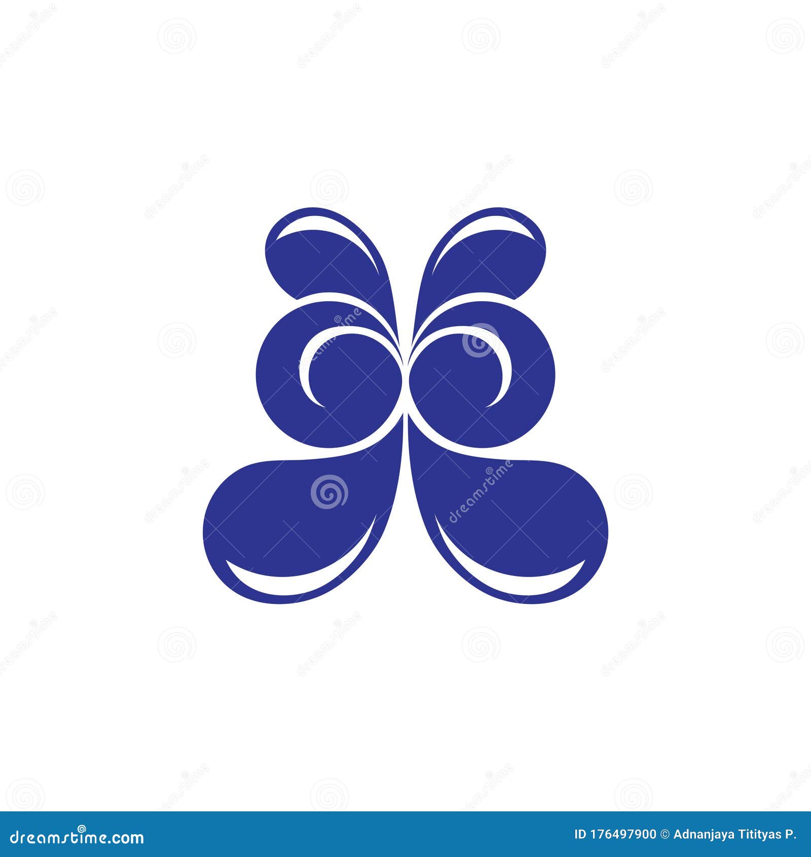 Curves Water Splash Rotation Symbol Logo Vector Stock Vector ...