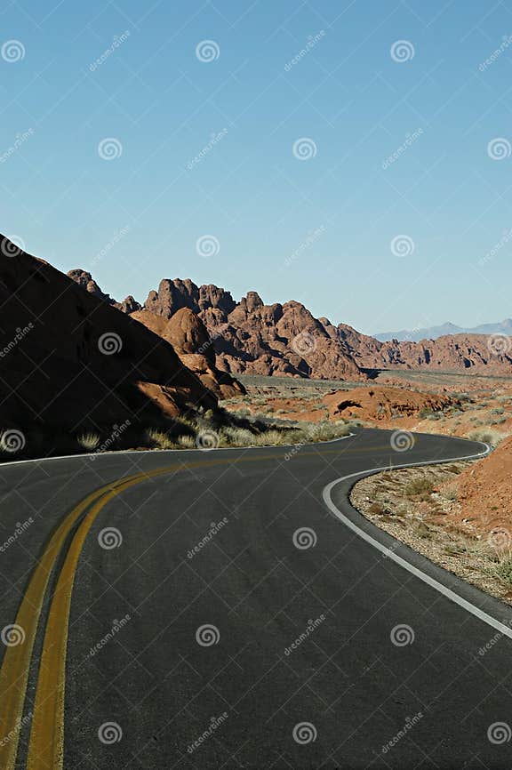 Curvey Road stock photo. Image of distance, traffic, road - 53932