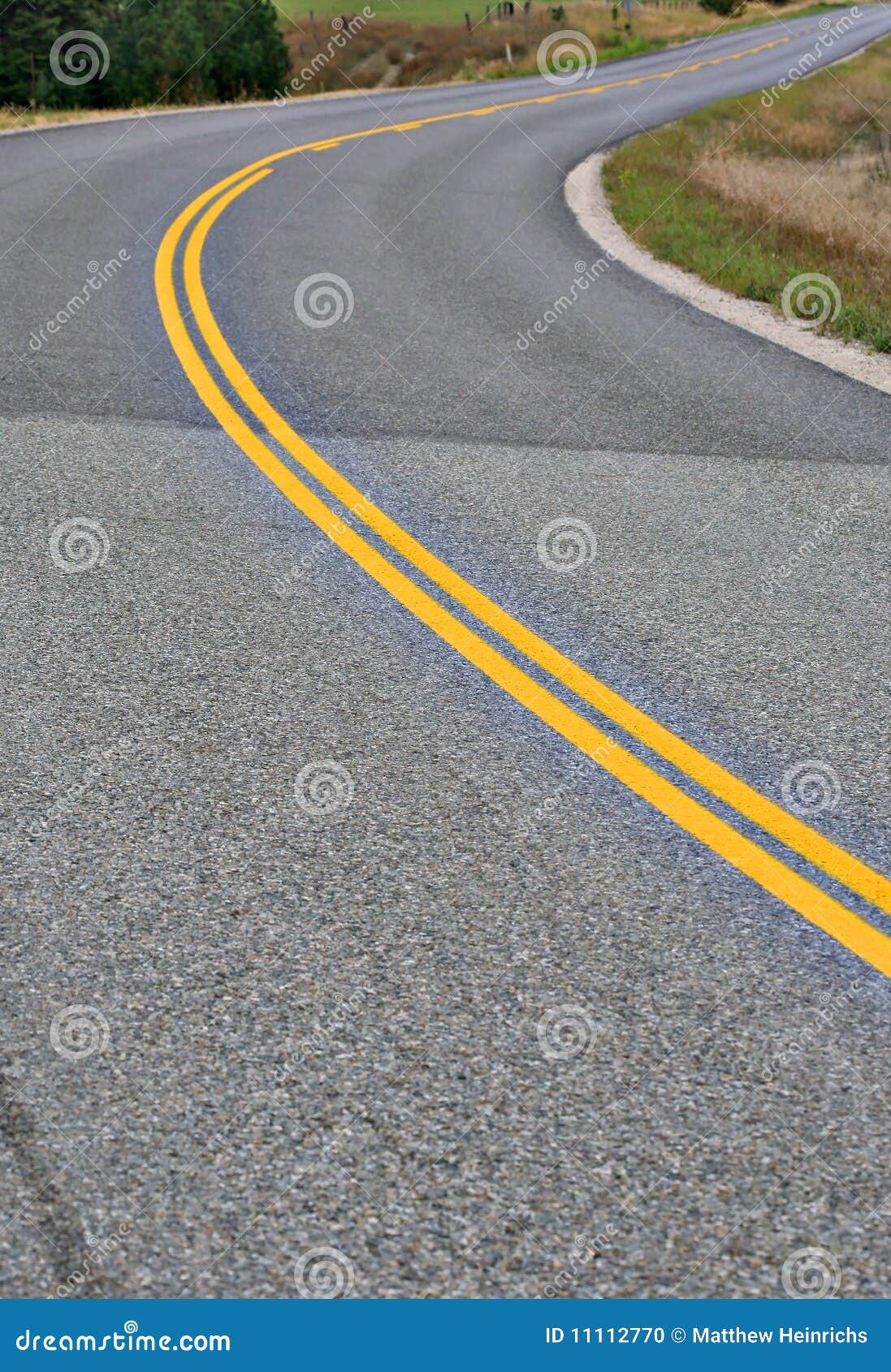 Curving County Road in Rural Area Stock Photo - Image of speed, lines ...