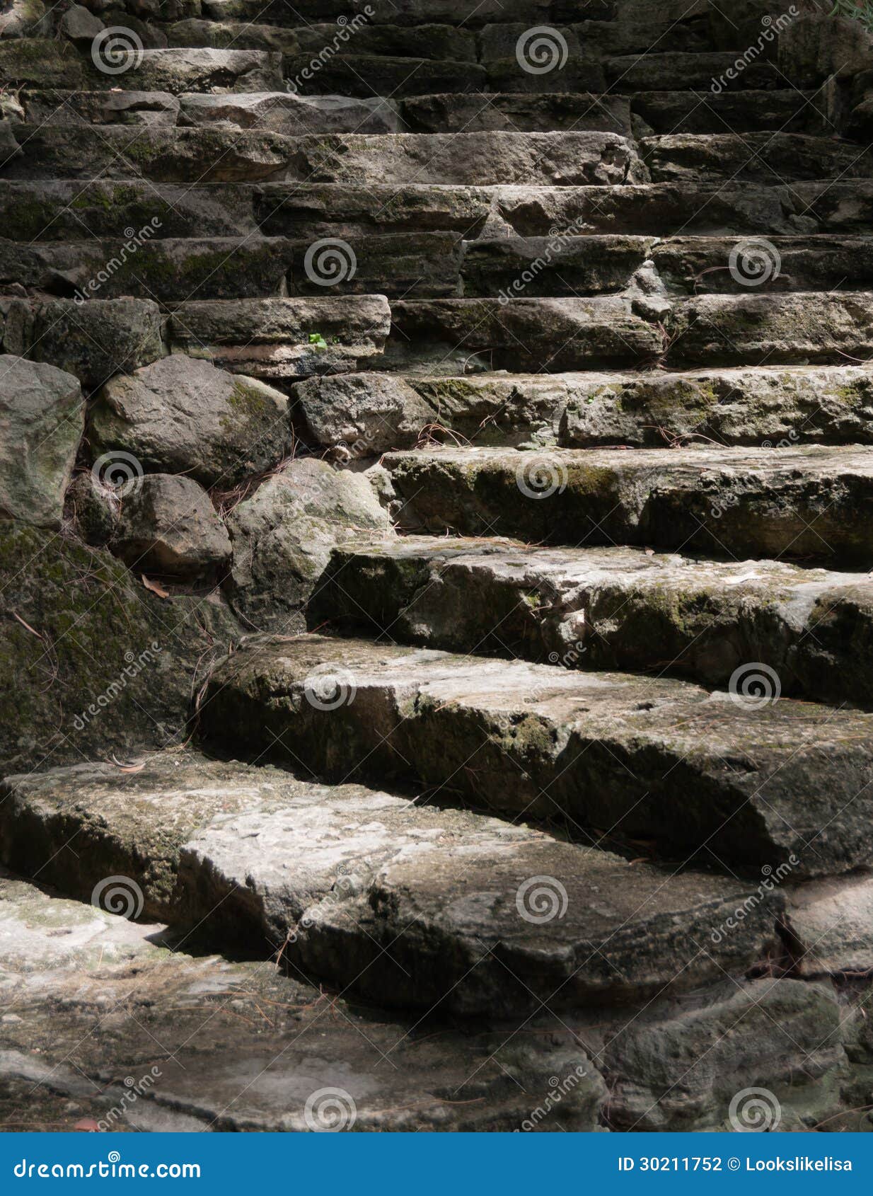 Light Trail Up Ancient Steps Stock Photo - Image of outdoor, contrast ...